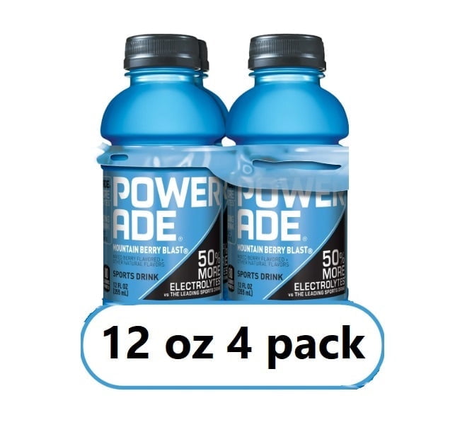 POWERADE Mountain Berry Blast Bottled Electrolyte Sports Drink, 12 fl ...