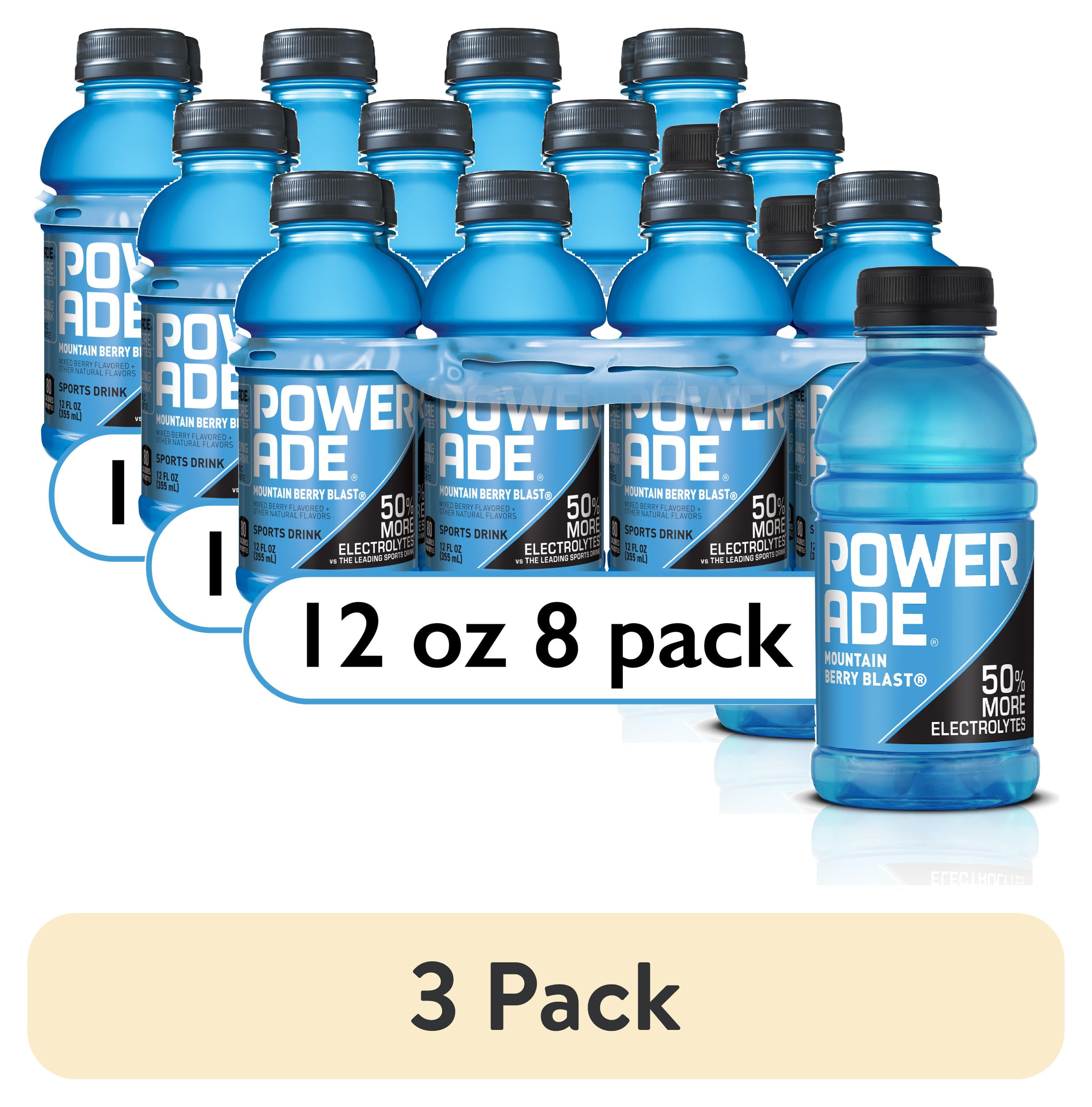 (3 pack) POWERADE Mountain Berry Blast Bottled Electrolyte Sports Drink ...