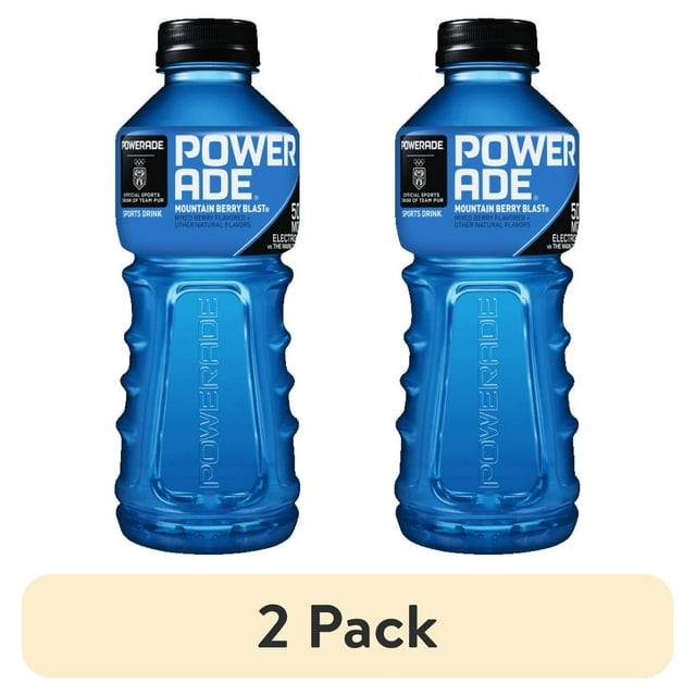(2 pack) POWERADE Mountain Berry Blast, ION4 Electrolyte Enhanced Fruit ...