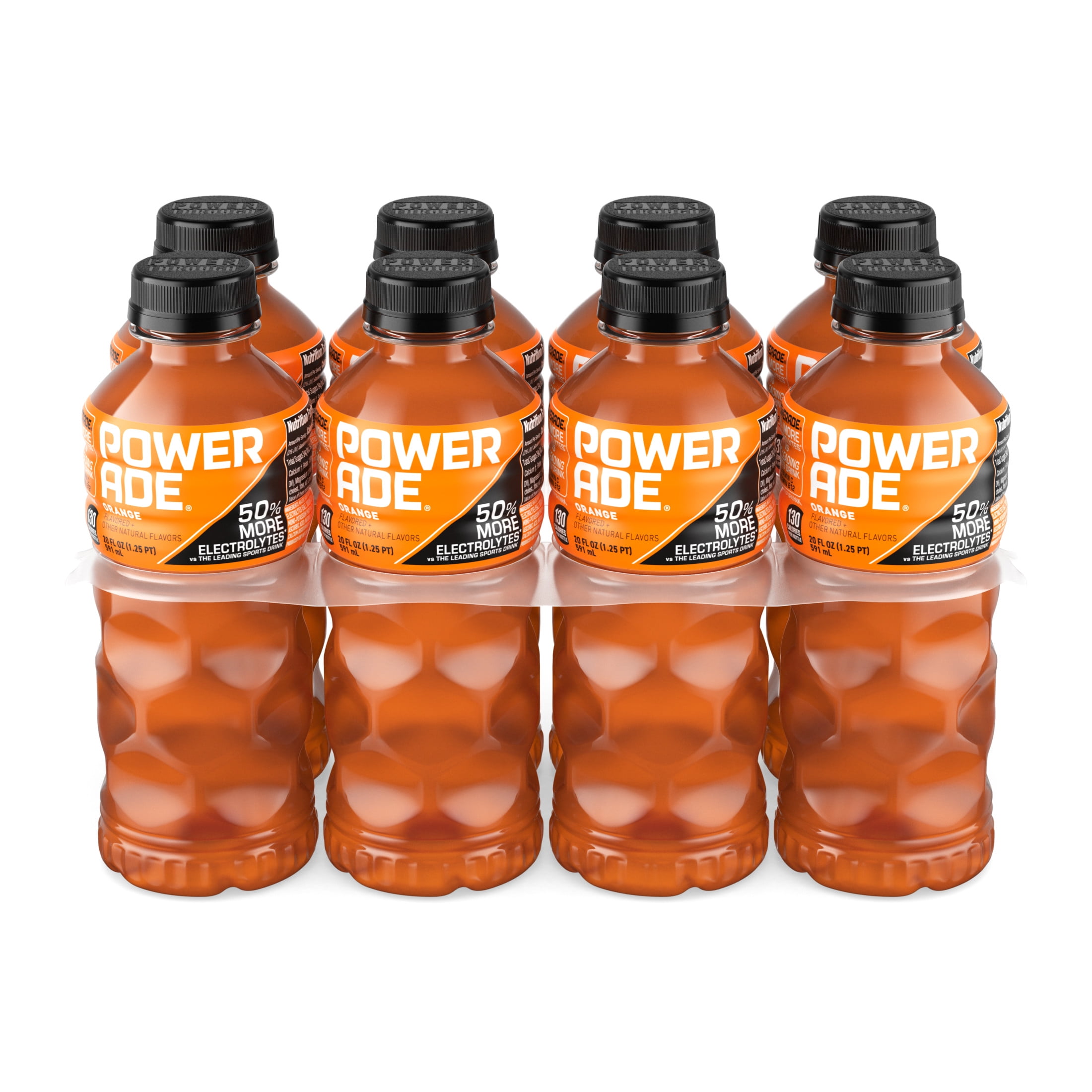 POWERADE Orange Sport Drink, Enhanced Electrolytes, 20 fl oz, Pack of 8 ...