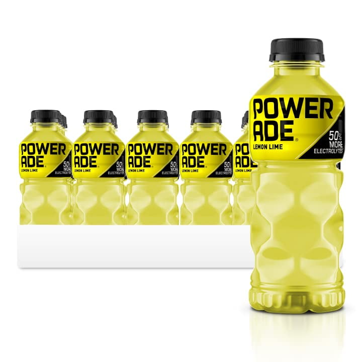 POWERADE Sports Drink Lemon Lime, 20 Ounce (Pack of 24) - Walmart.com