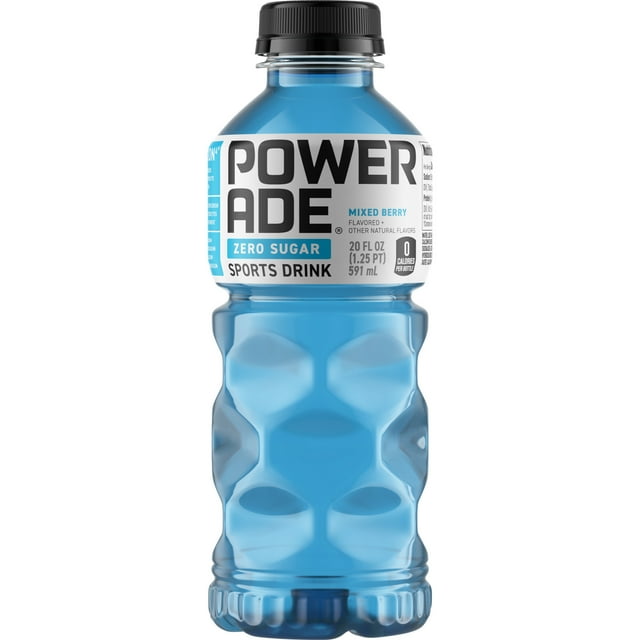 POWERADE Zero Mixed Berry Blast, ION4 Electrolyte Enhanced Fruit ...