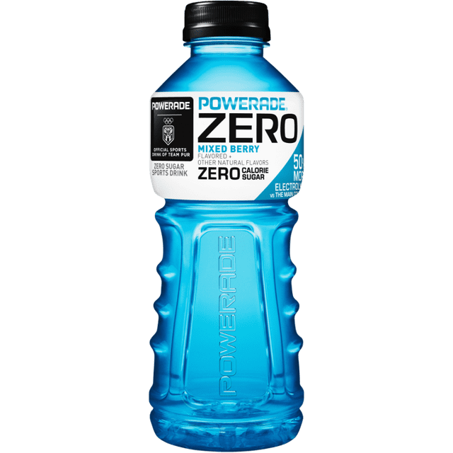 POWERADE Zero Mixed Berry Blast, ION4 Electrolyte Enhanced Fruit ...