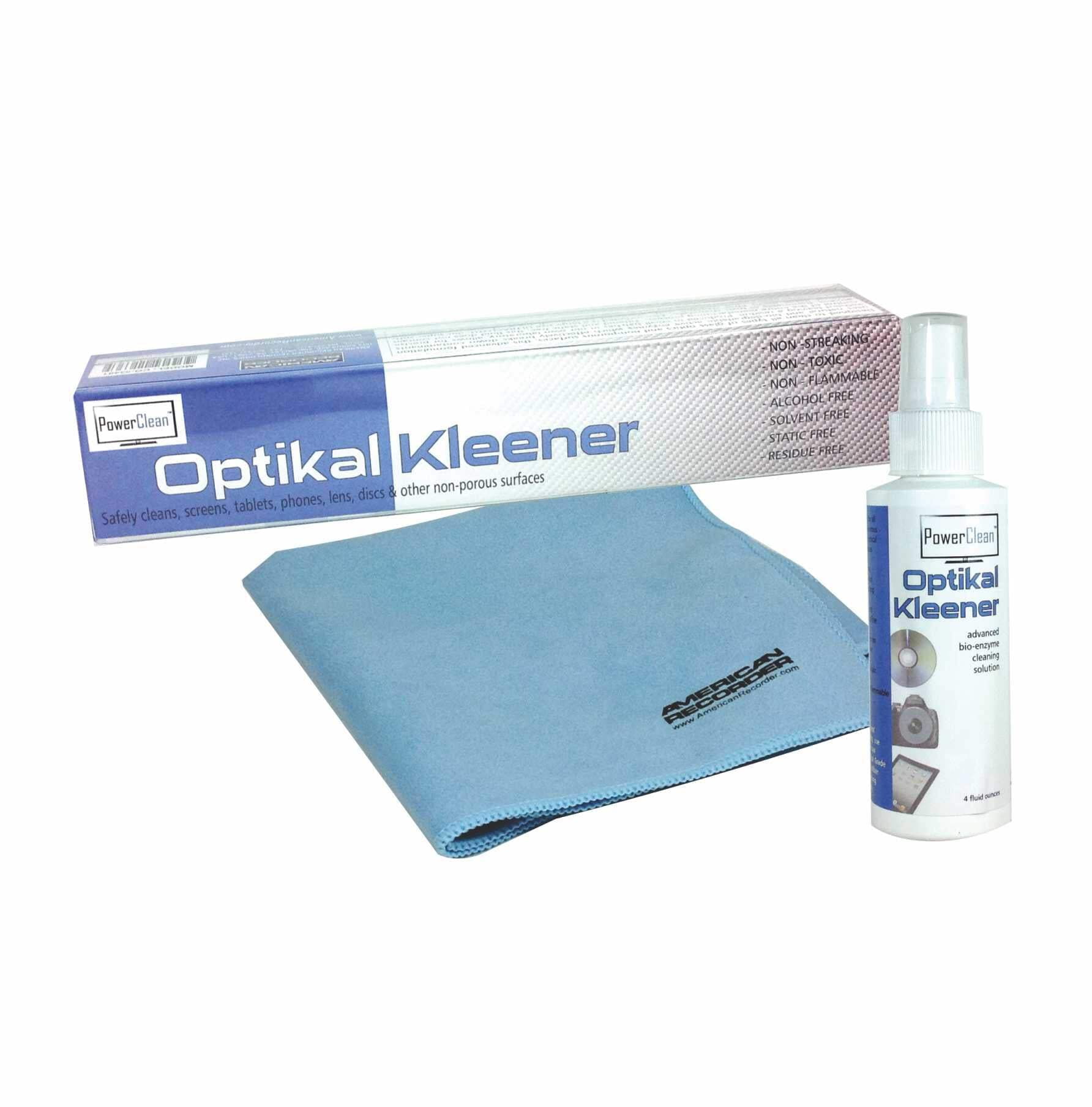 POWERCLEAN Optikal Kleener - Screen, Lens Disc Cleaning Kit - Large ...