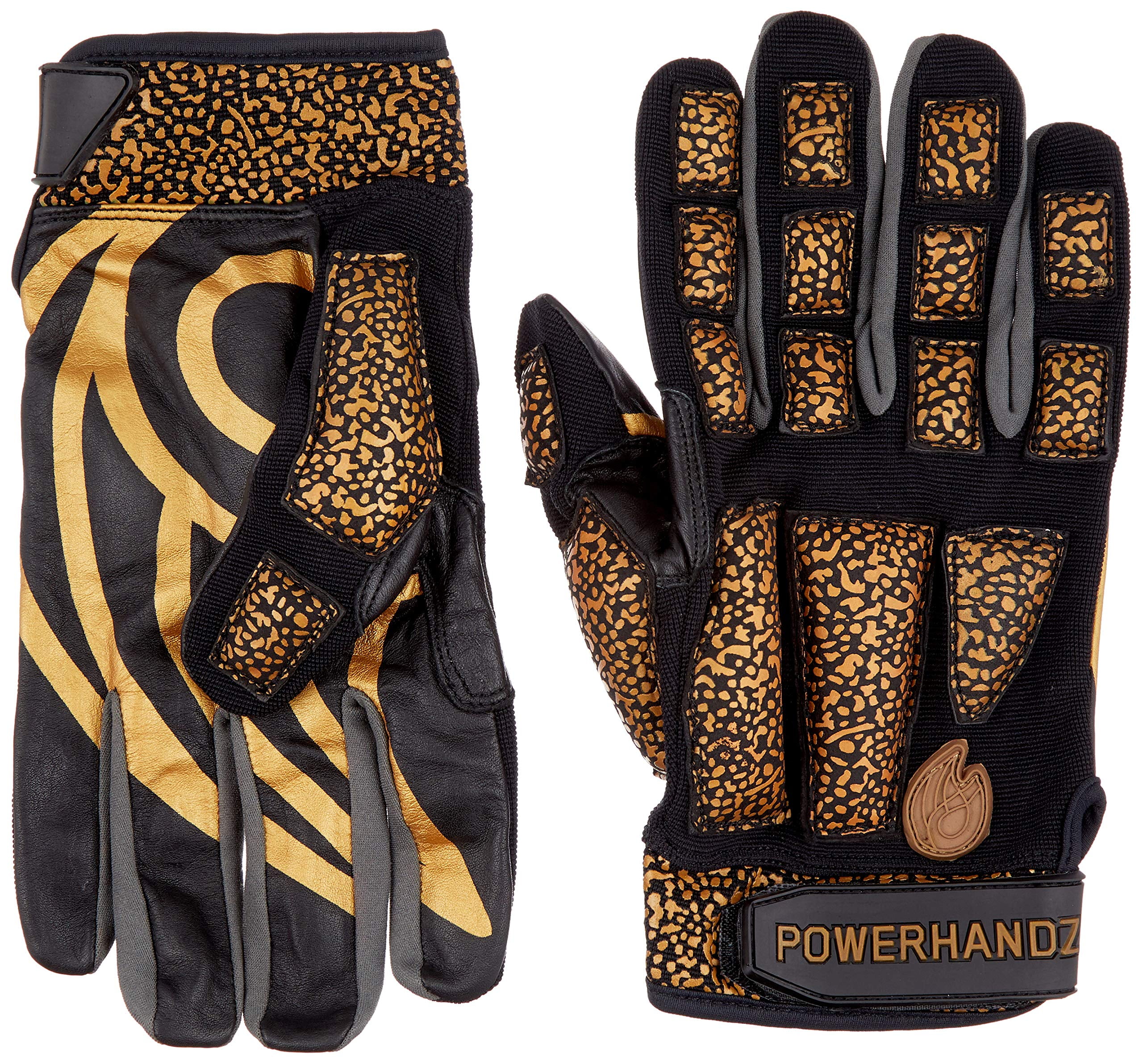 POWERHANDZ Weighted Anti-Grip Football Gloves for Strength and ...