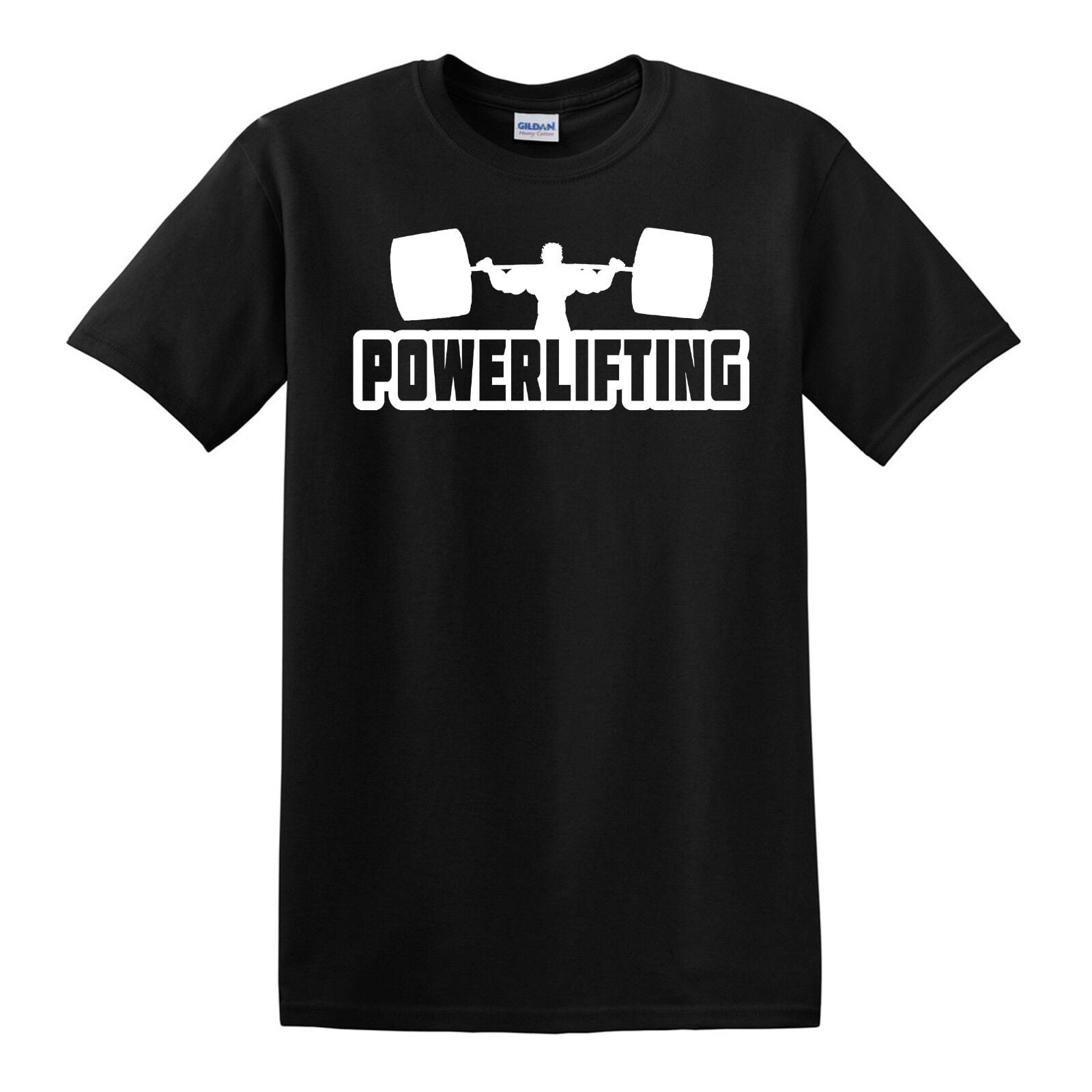 POWERLIFTING" Silhouette T-shirt - Powerlifting Gym Bodybuilding ...