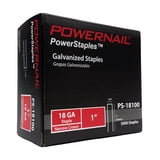 POWERNAIL 18-Gauge 1-Inch Narrow Crown Flooring Staples | PS18100 ...
