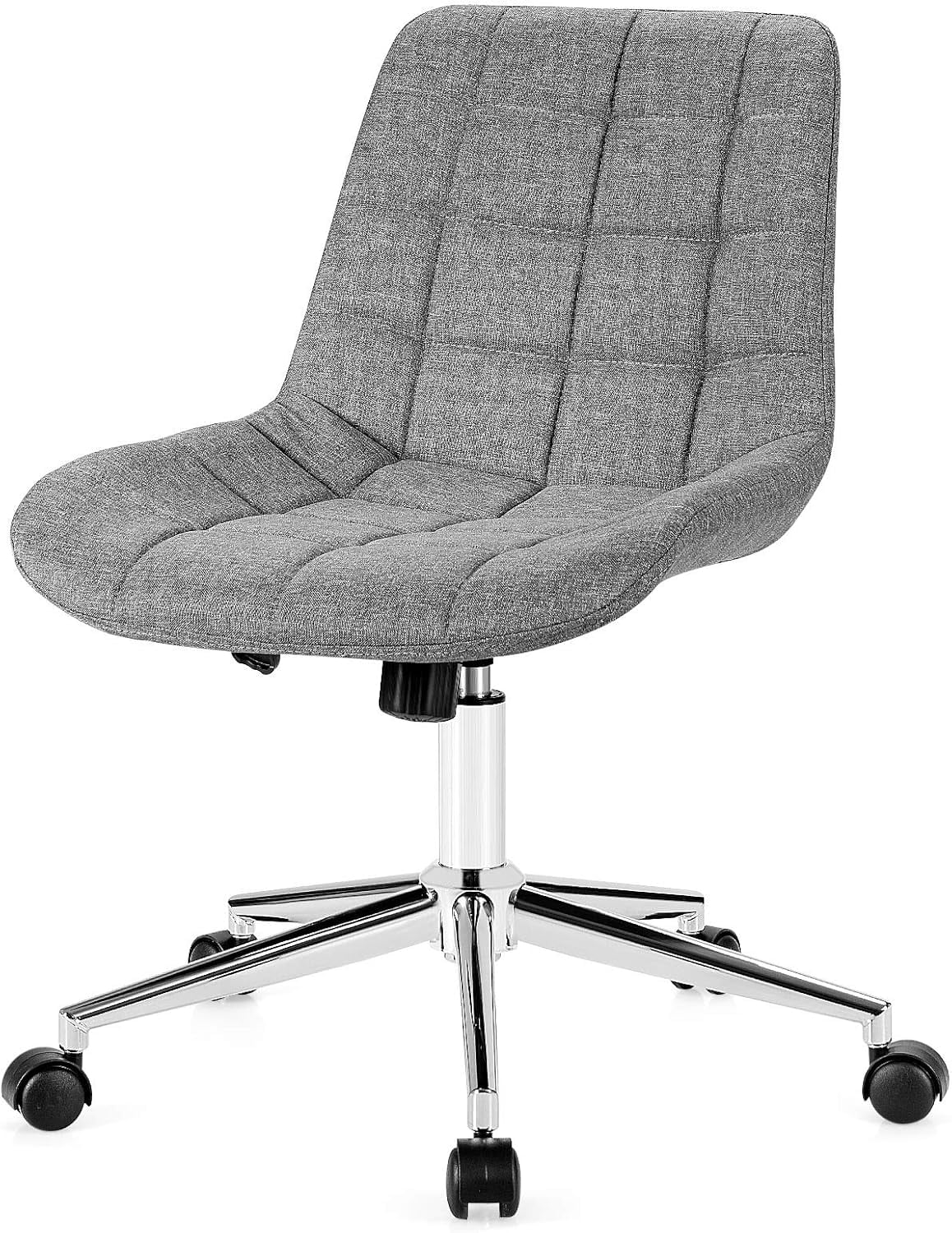 POWERSTONE Armless Office Chair - Ergonomic Task Chair Mid Back ...