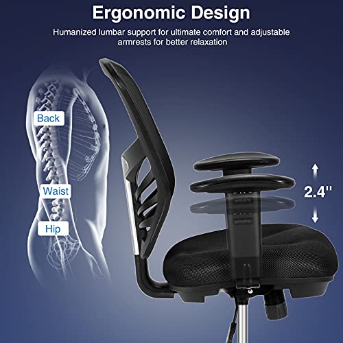 POWERSTONE Drafting Chair, Ergonomic Standing Desk Chair Adjustable ...