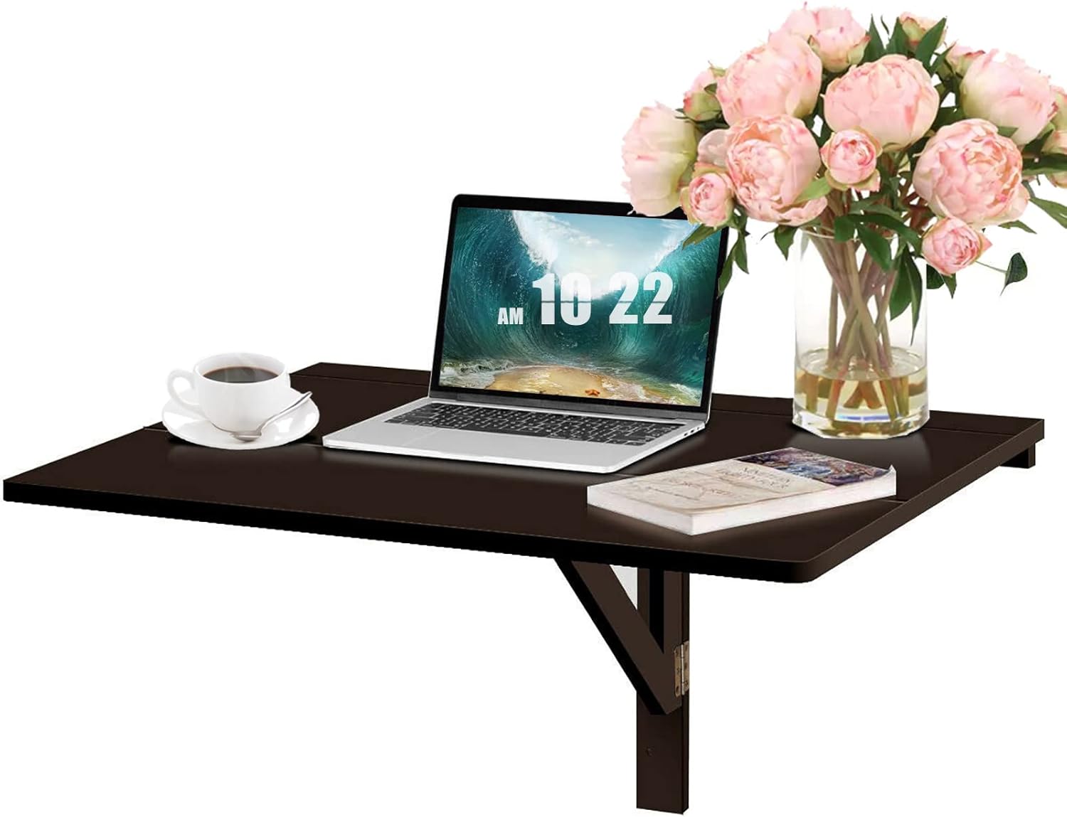 POWERSTONE Folding Table Desks Wall Mounted Table Fold Down for Small ...