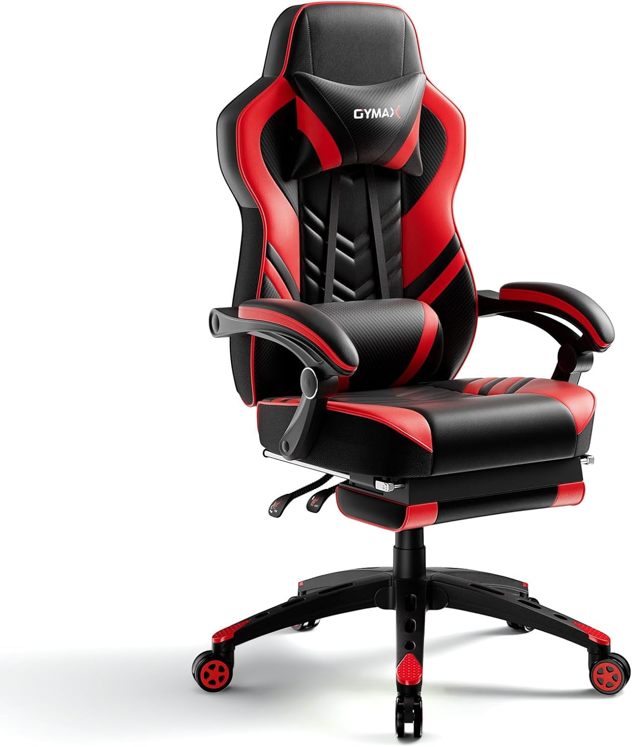 POWERSTONE Gaming Chair Video Game Chair with Footrest and Lumbar ...