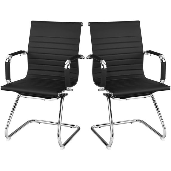 POWERSTONE Office Reception Guest Chair Set of 2 - Office Conference ...