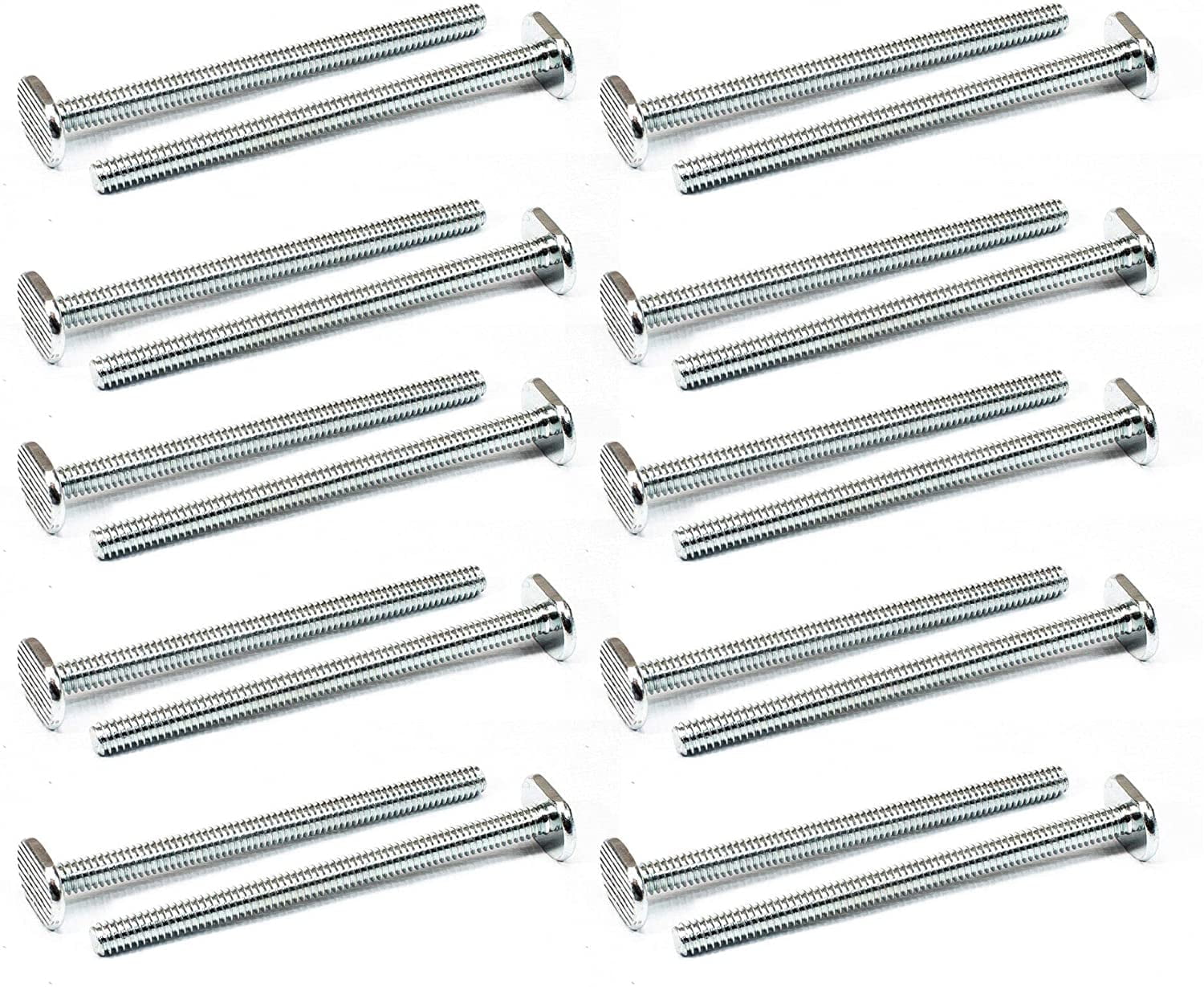 POWERTEC 1/4"-20 T Track Bolts 20 Pack for T Track, 3-1/2 Inch Long T ...