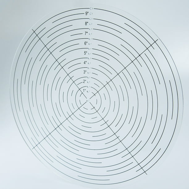 POWERTEC 10 Inch Round Center Finder Compass (Tool) for Wood Turning ...