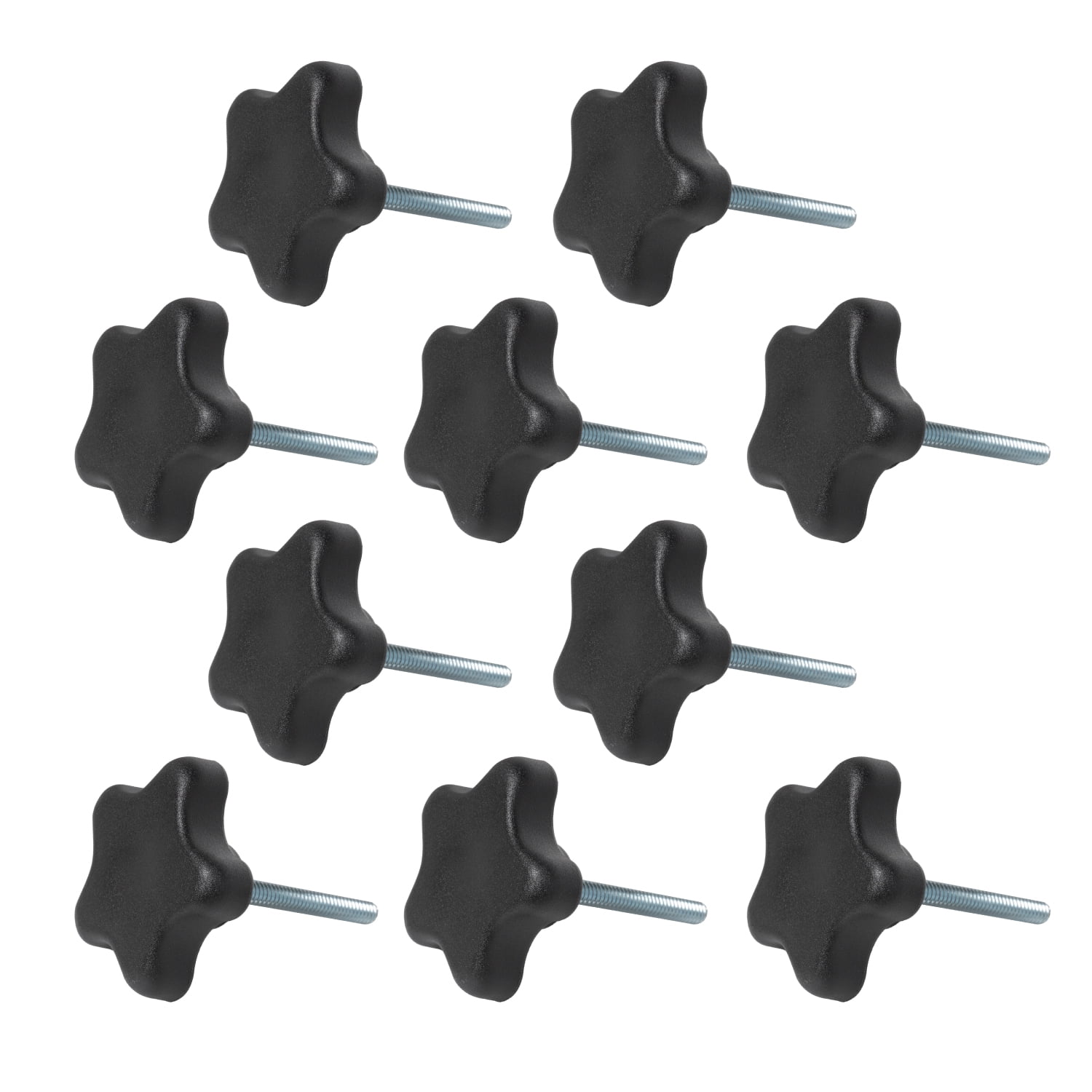 POWERTEC 10PK 5-Star Stud Knob, 1/4"-20, 2" Long (QNB3010-P2) - Walmart.com