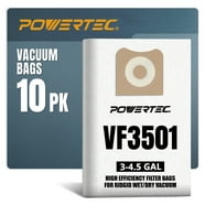 POWERTEC Dust Filter Bag for Wall Mount Dust Collectors, 1 Micron, For ...
