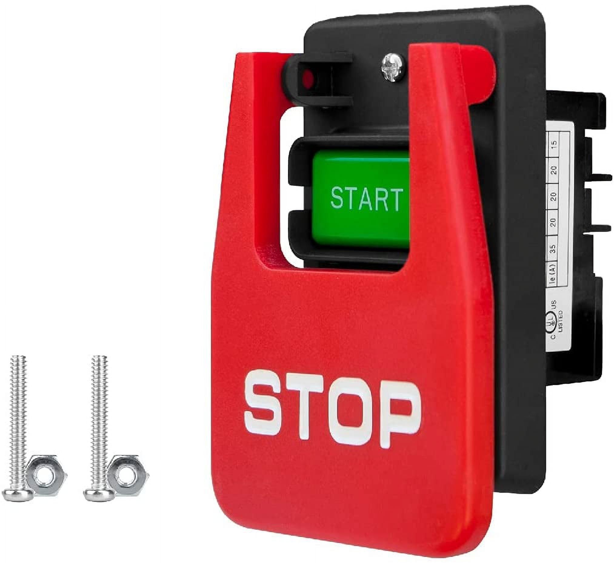 POWERTEC 110/220V Paddle Switch with Single Gang Box Screws ...