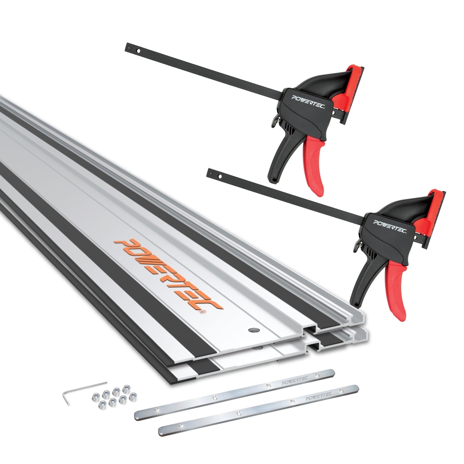 POWERTEC 110" Track Saw Guide Kit for Makita and Festool, Includes 2PK ...
