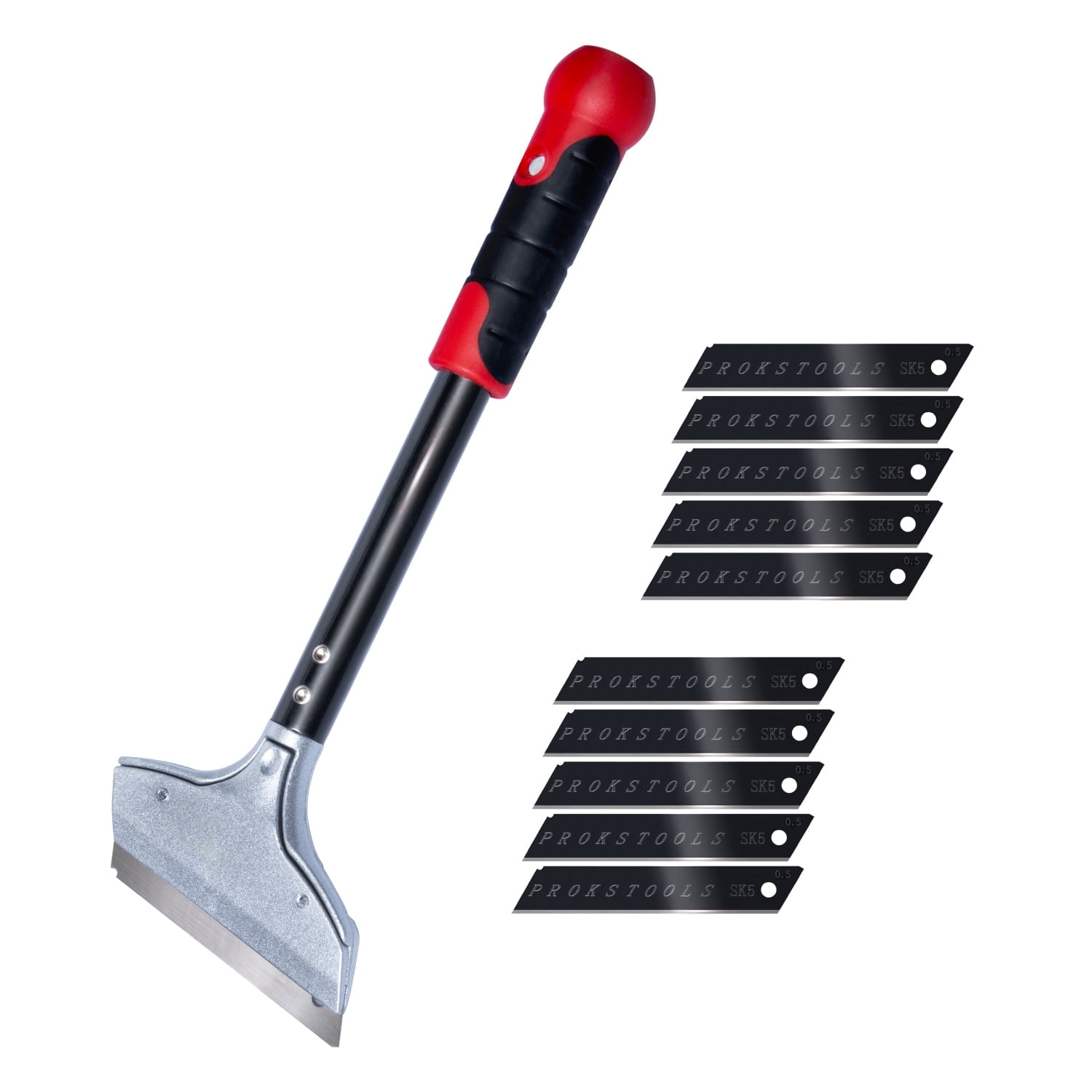 POWERTEC 12 Inch Heavy Duty Razor Scraper - 4" Wide Blade with Hammer ...