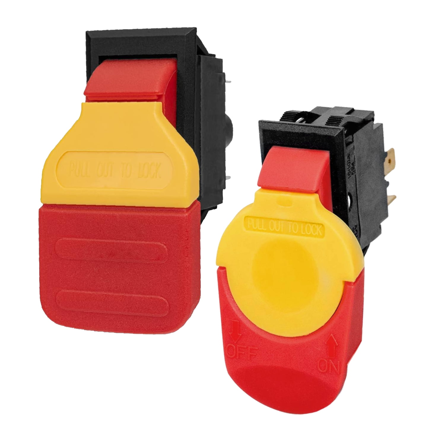 POWERTEC 120/230V Dual Voltage Safety Paddle Switch 2pc, 1HP Smart ...