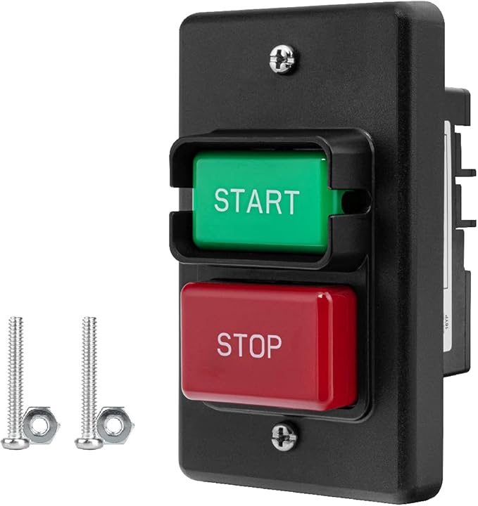 POWERTEC 120V/230V Dual Voltage Single Phase On/Off Switch, 3HP, UL ...