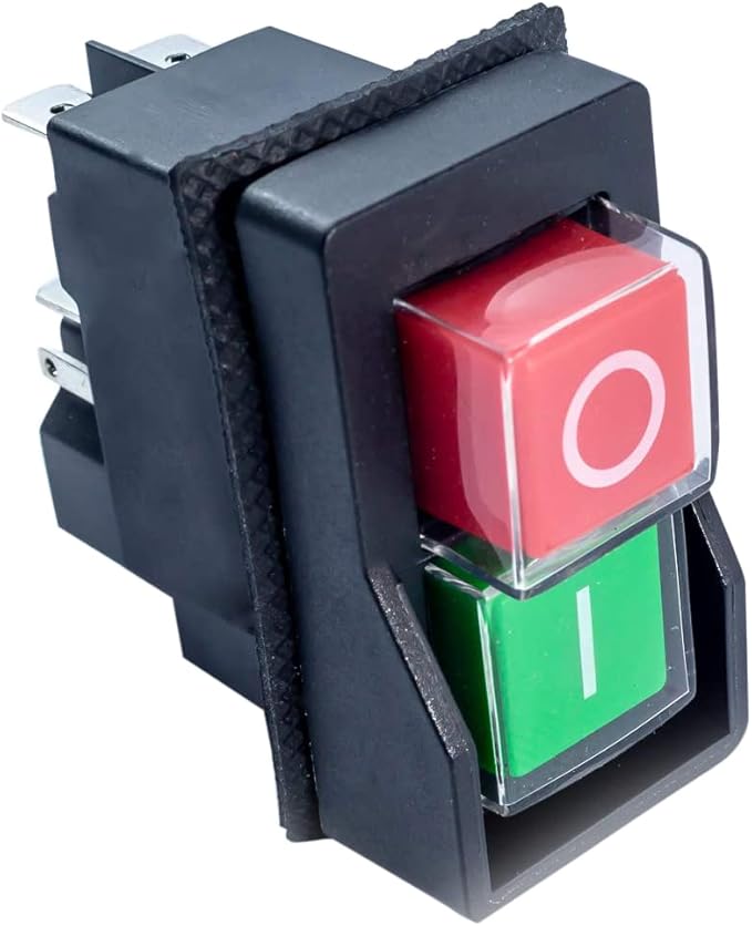 POWERTEC 120V Magnetic On/Off Switch, 1/2HP Push Button Switch Easy ...