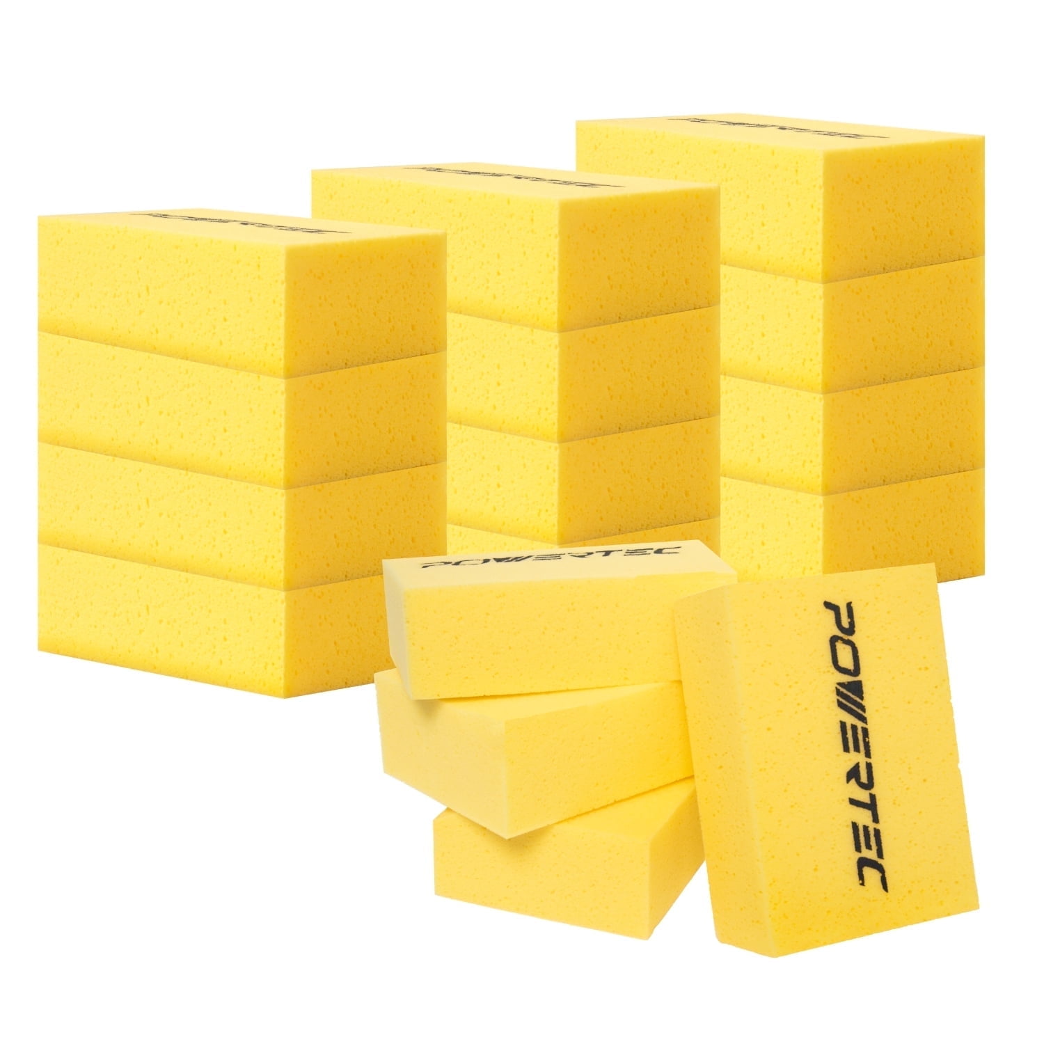 POWERTEC 16PK Large Square Grout Sponge – Professional Tile Grout ...