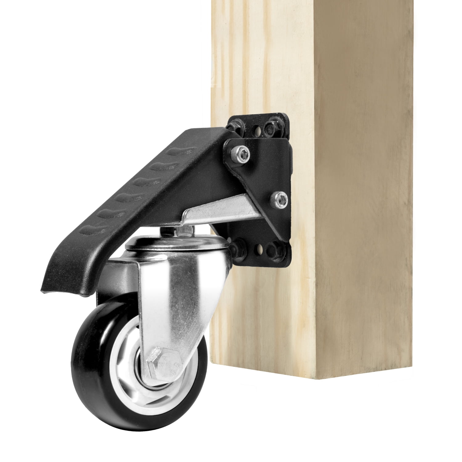 POWERTEC Workbench Caster Kit, Multi-Mounting Options w/Polyurethane ...