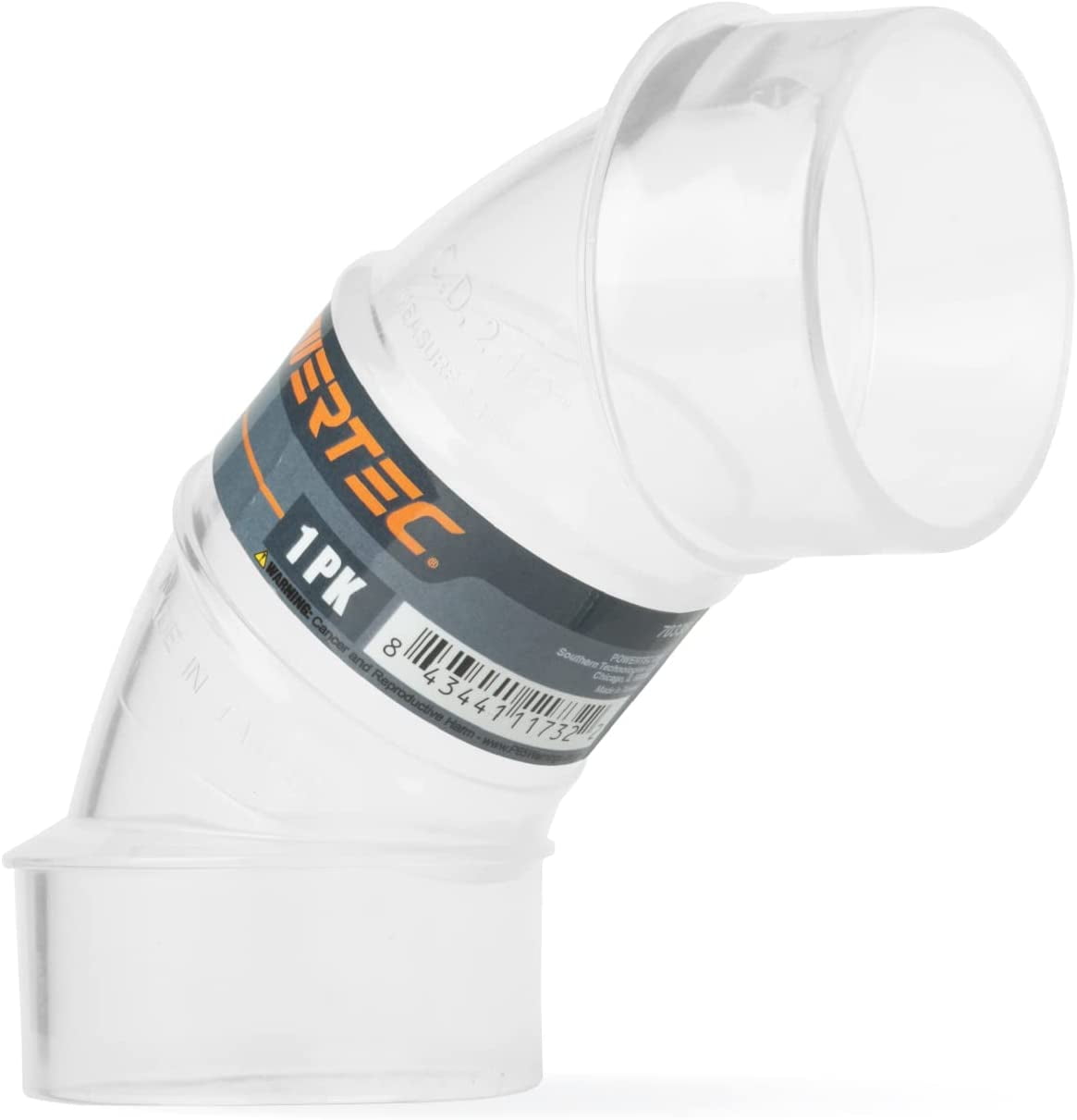 POWERTEC 2-1/2" OD 90 Degree Elbow - ABS Plastic Dust Collector ...