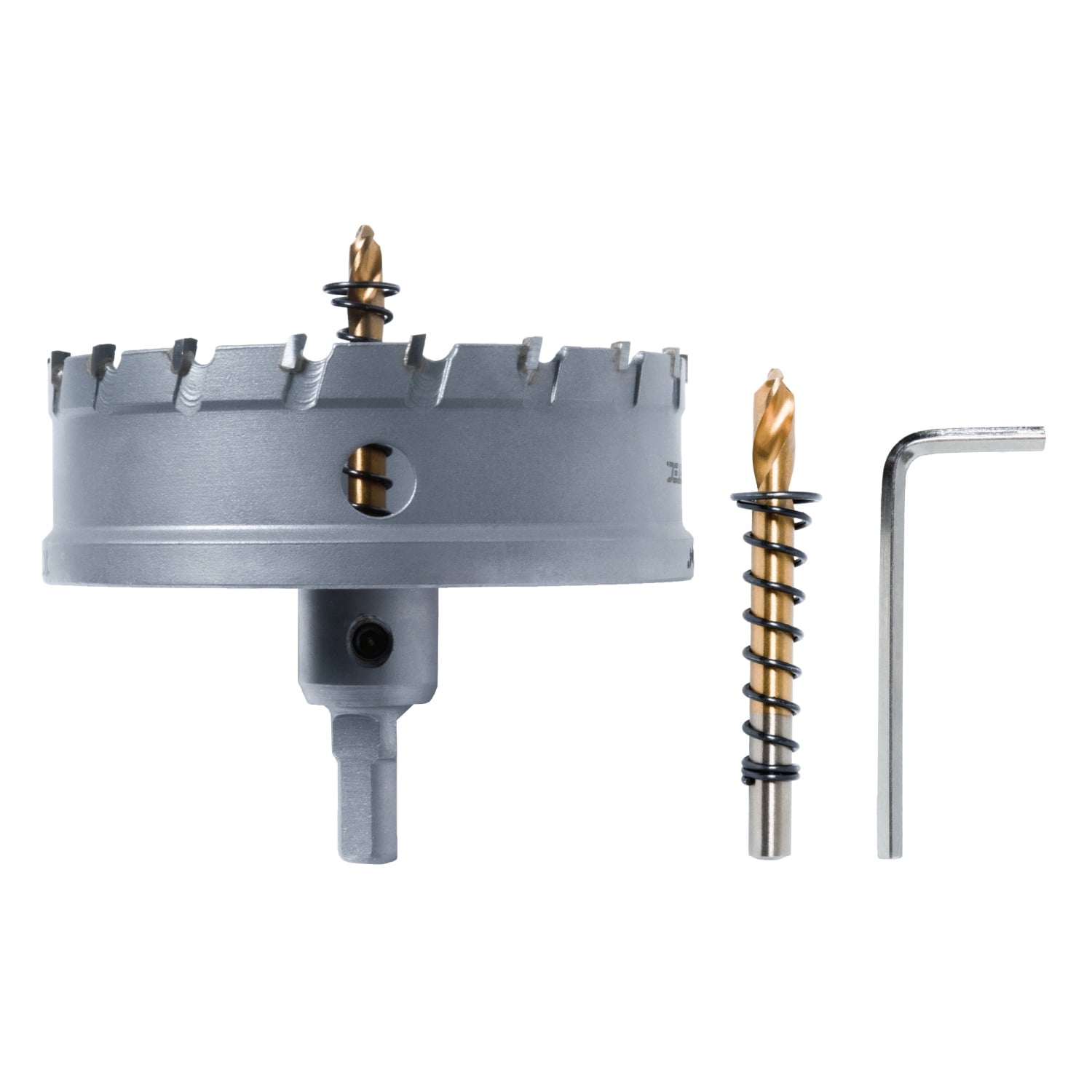 POWERTEC 1PK 4" Carbide Hole Saw for Soft & Hard Metal | Tungsten Carbide Tipped Hole Cutter Set ...