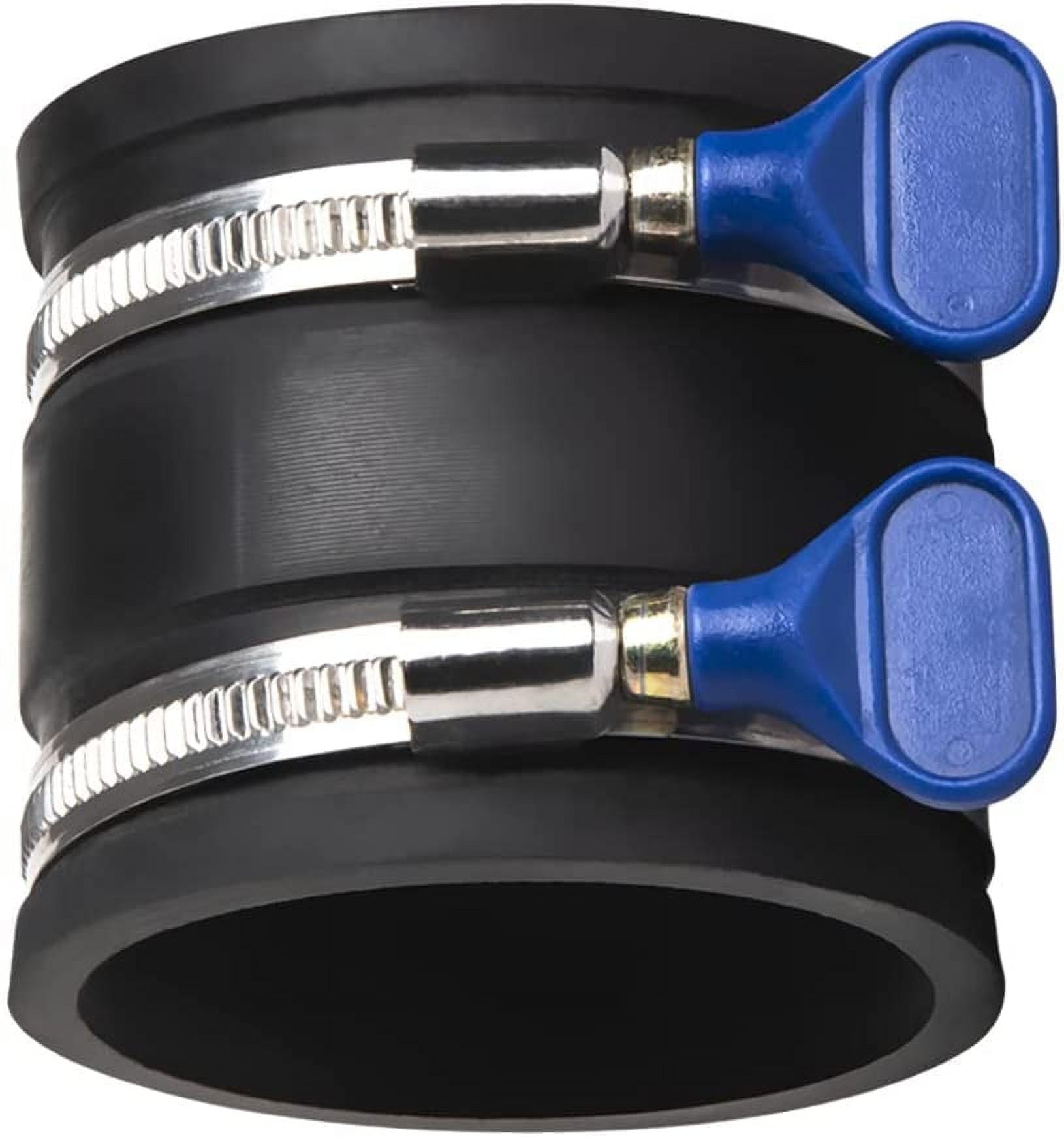 POWERTEC 2-1/2" Dust Control Flex Cuff w/Adjustable Key Hose Clamps ...