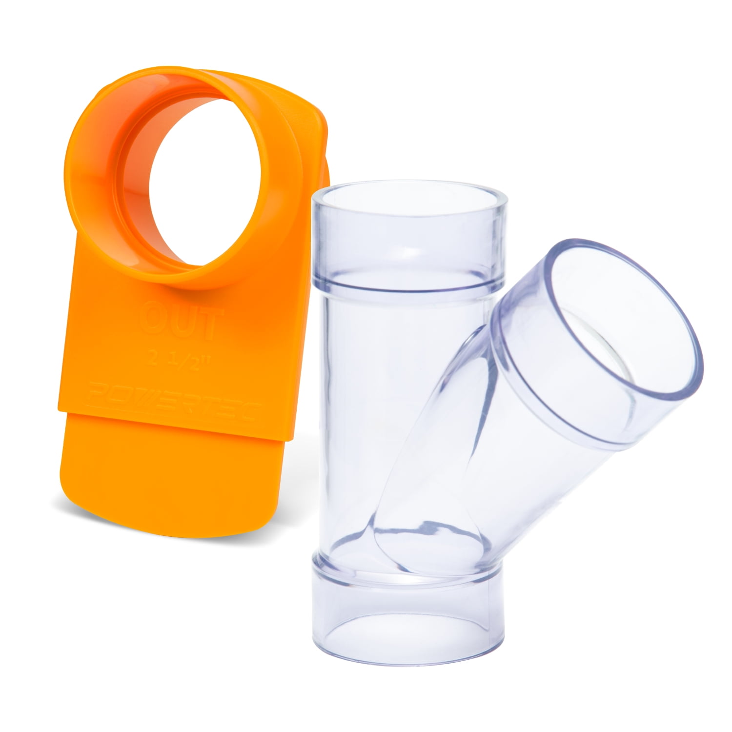 POWERTEC 2-1/2" ID Y-Fitting for 2-1/2" OD Dust Collection Pipes ...