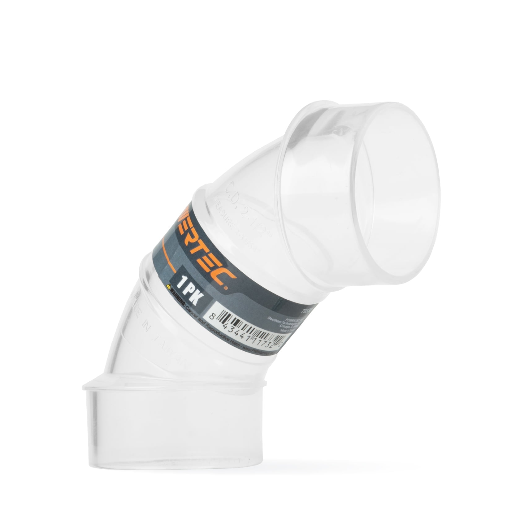 POWERTEC 2-1/2" OD 90 Degree Elbow - ABS Plastic Dust Collector ...