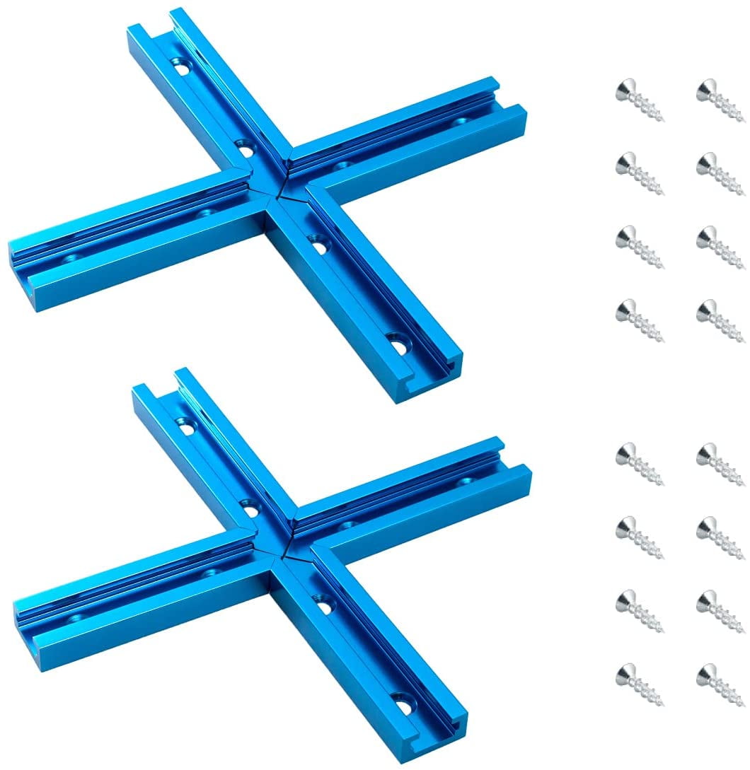 POWERTEC 2 Set 3" T-Track Intersection Kit with Predrilled Mounting ...