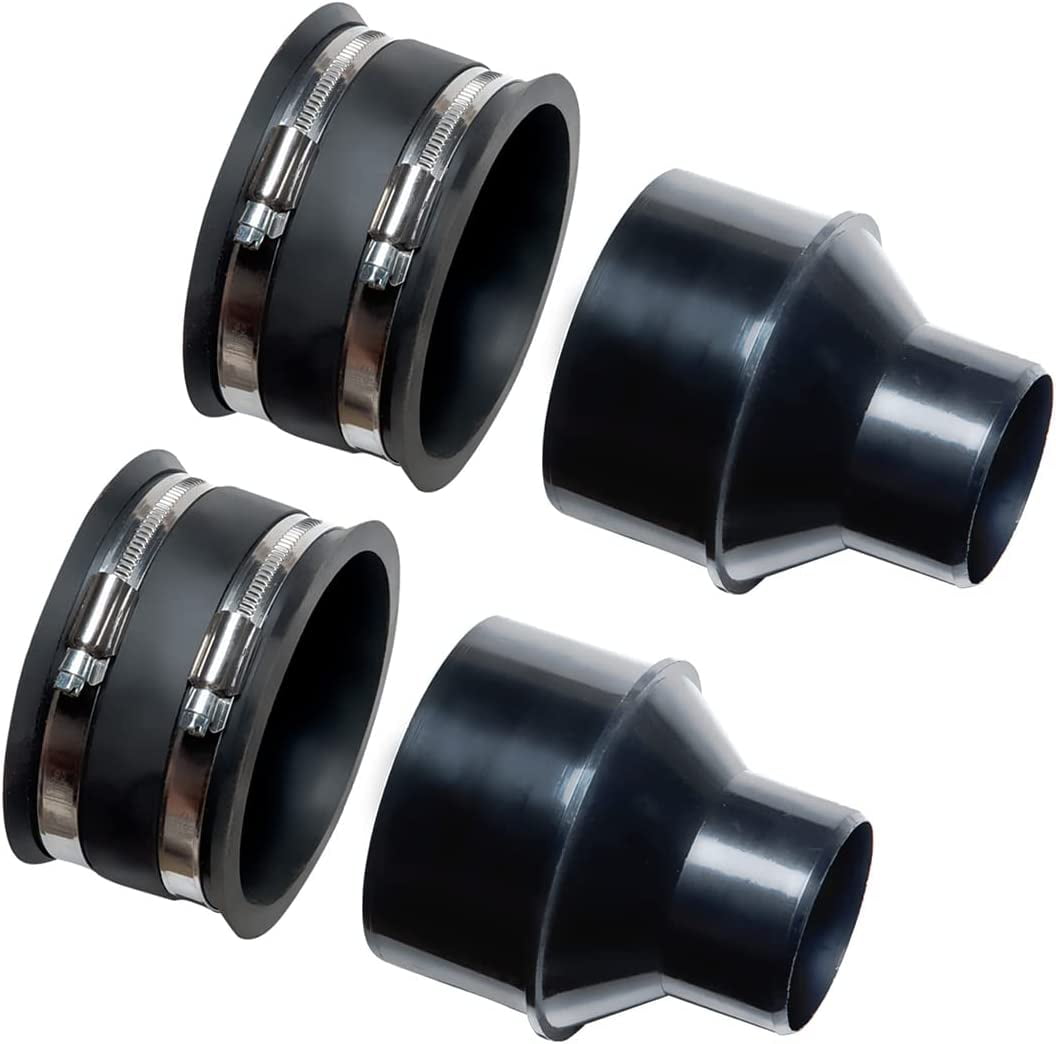 POWERTEC 2 Set 4 Inch to 2-1/2 Inch Reducer and 4 Inch Dust Control ...
