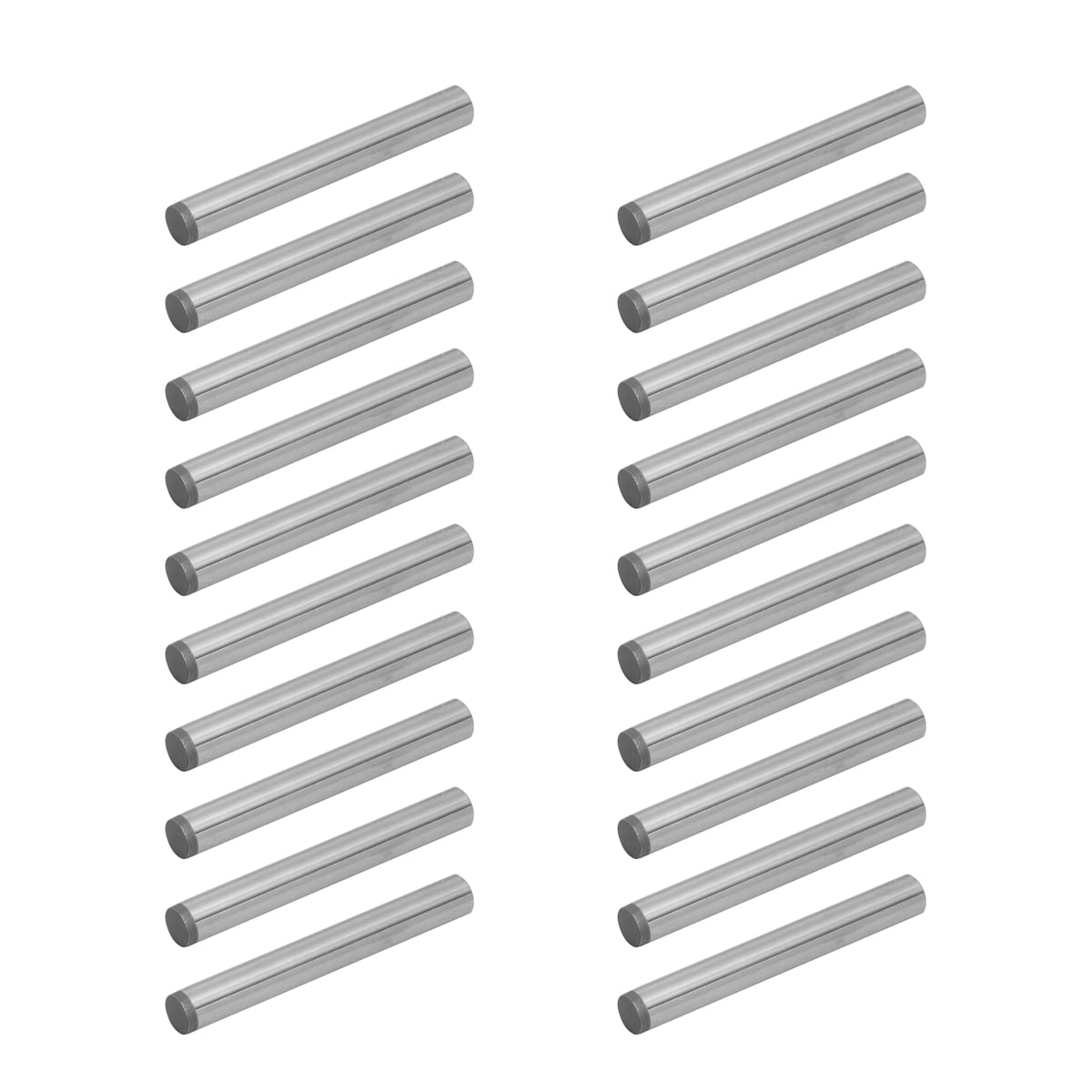 POWERTEC 20PK Hardened Steel Dowel Pins 1/4" x 2" | Heat Treated and ...