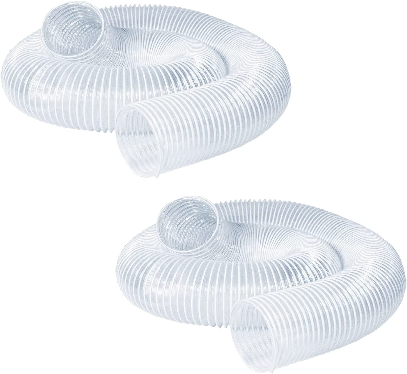 POWERTEC 2PK 2-1/2" x 10' Dust Collection Hose, 2.5 Inch Dust Collector ...