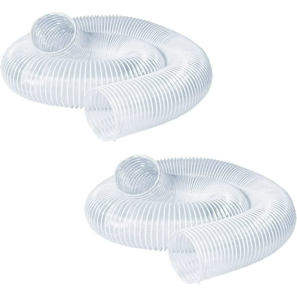 POWERTEC 2PK 2-1/2" x 10' Dust Collection Hose, 2.5 Inch Dust Collector ...