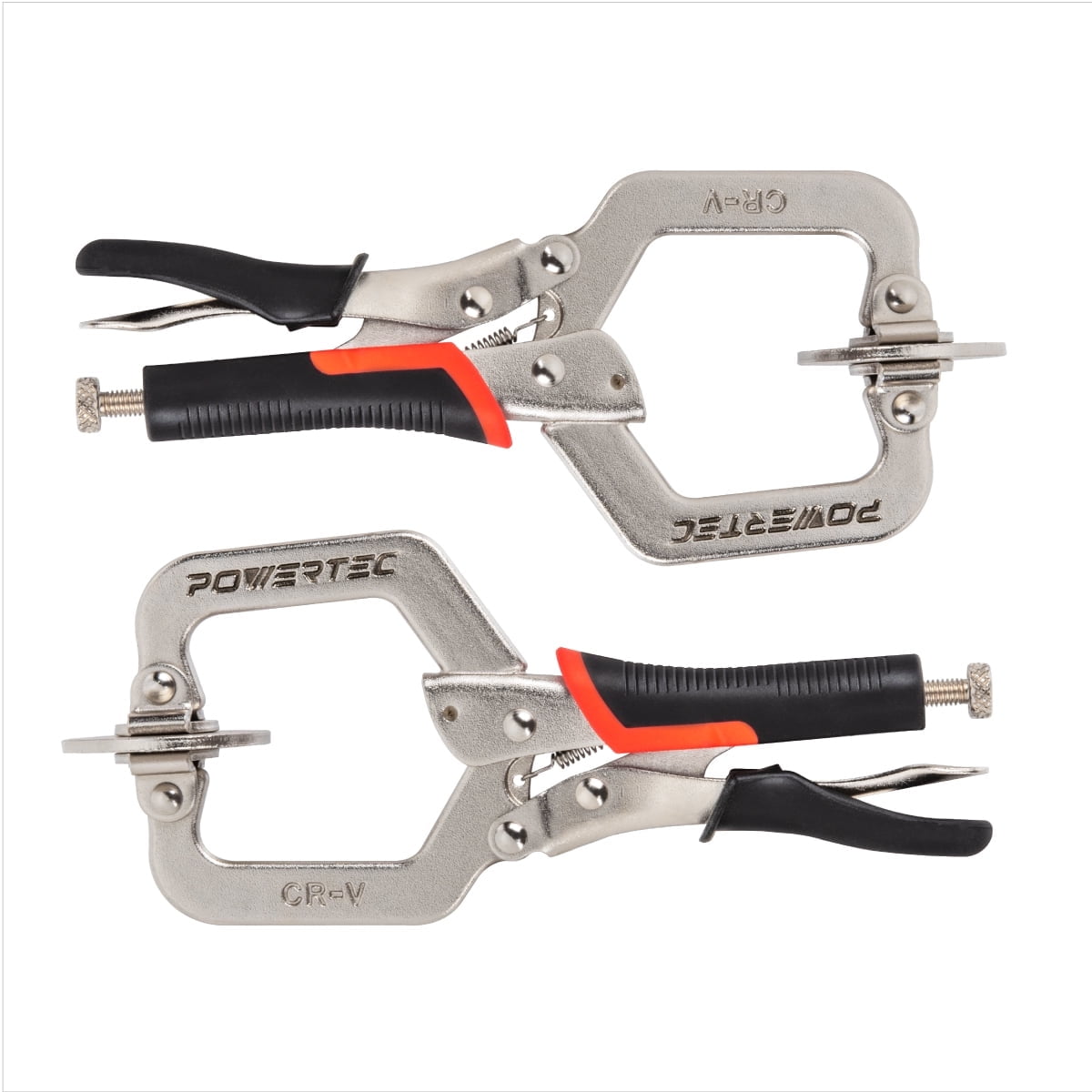 POWERTEC 2PK 2-Inch, Face Clamps, C-Clamp with Ergonomic Grip and ...