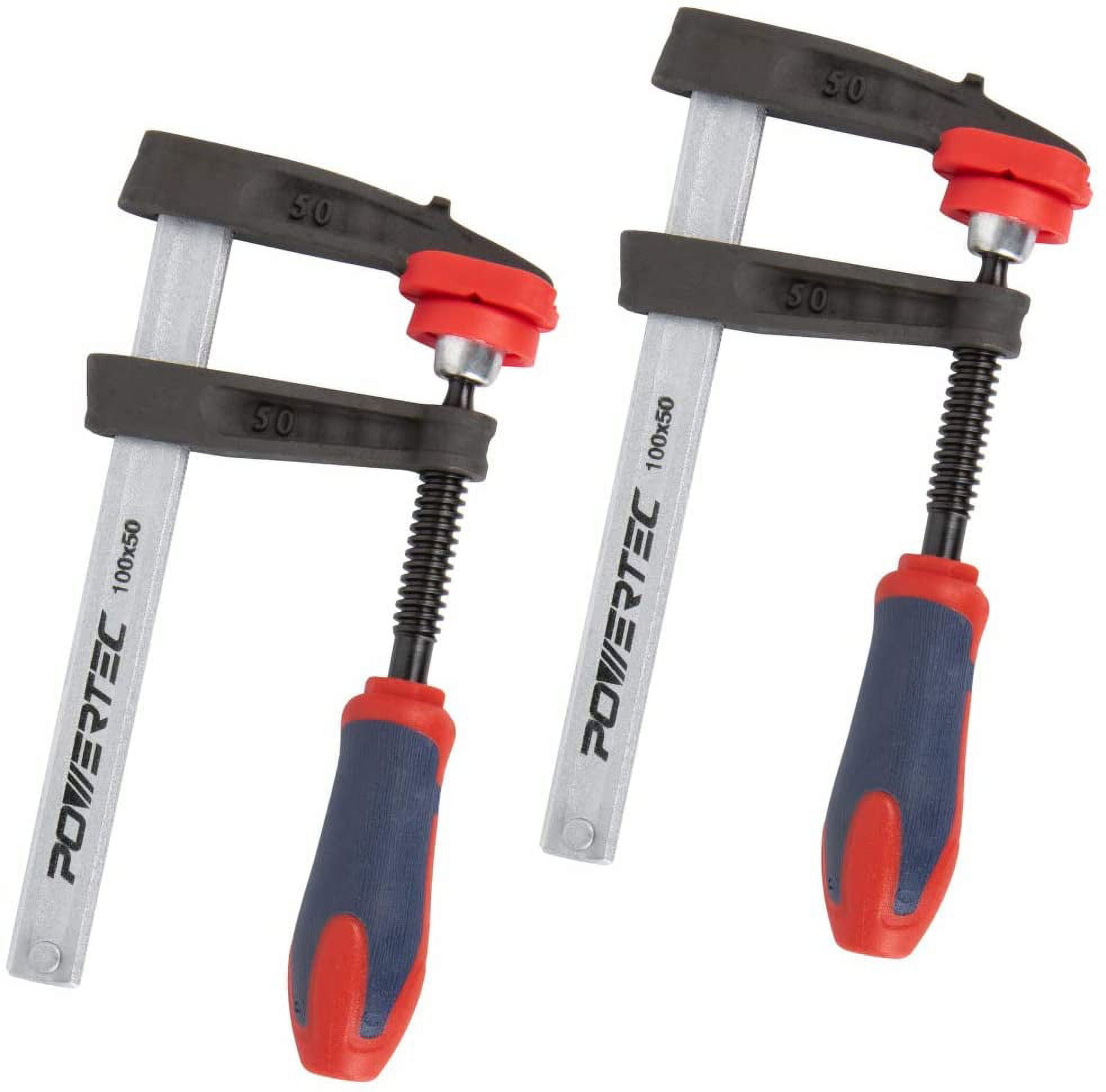 POWERTEC 2PK 4-Inch F Clamp Heavy Duty F Style Bar Clamps for ...