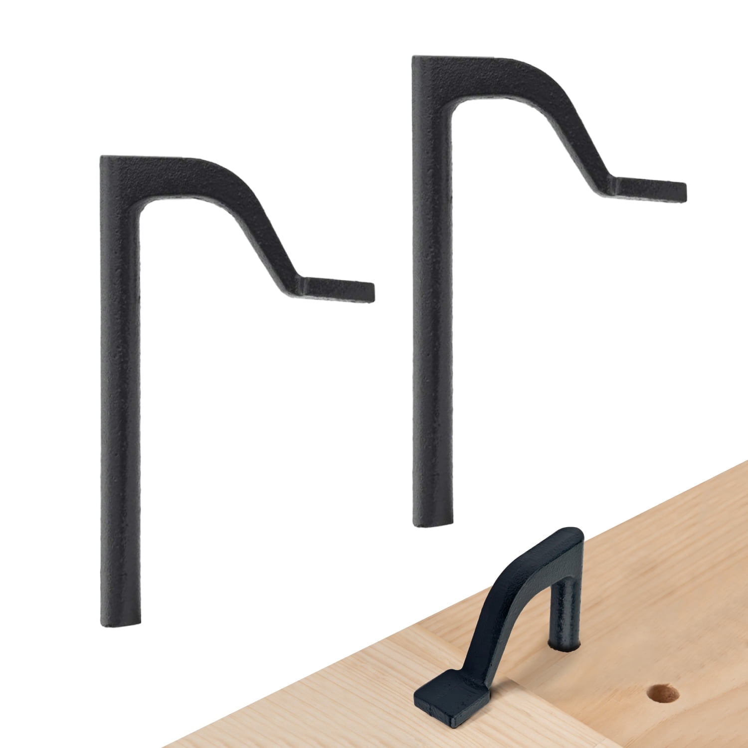 POWERTEC 2PK 8" Hold Fast Clamps Fits 3/4" Bench Dog Hole, Bench Dog ...