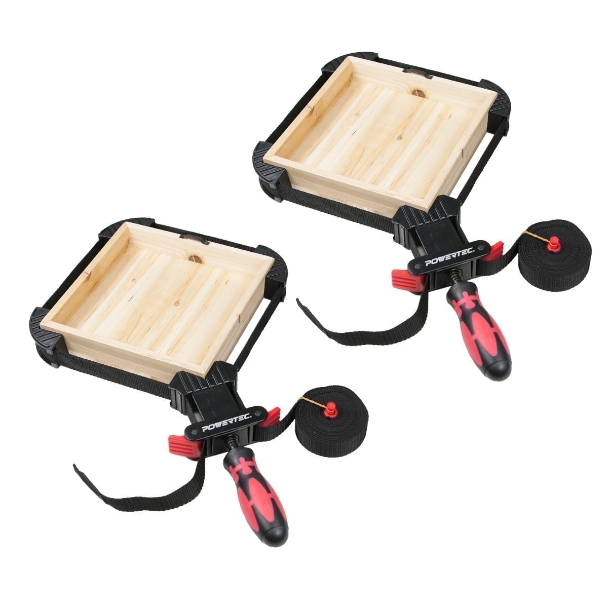 POWERTEC 2PK Deluxe Quick Release Strap Clamp | Woodworking Frame ...