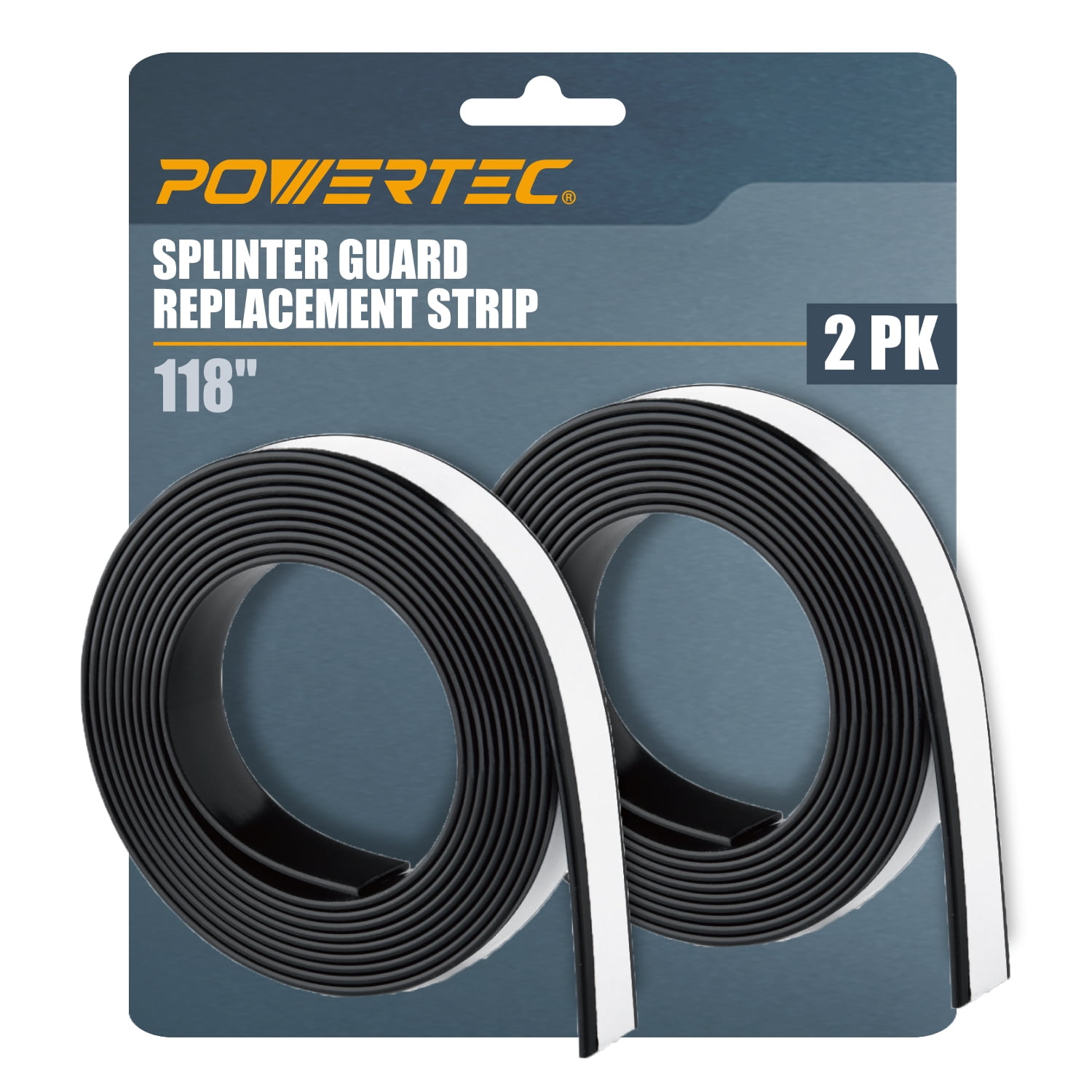 POWERTEC 2PK Splinter Guard Replacement Strip 118" for POWERTEC Track ...