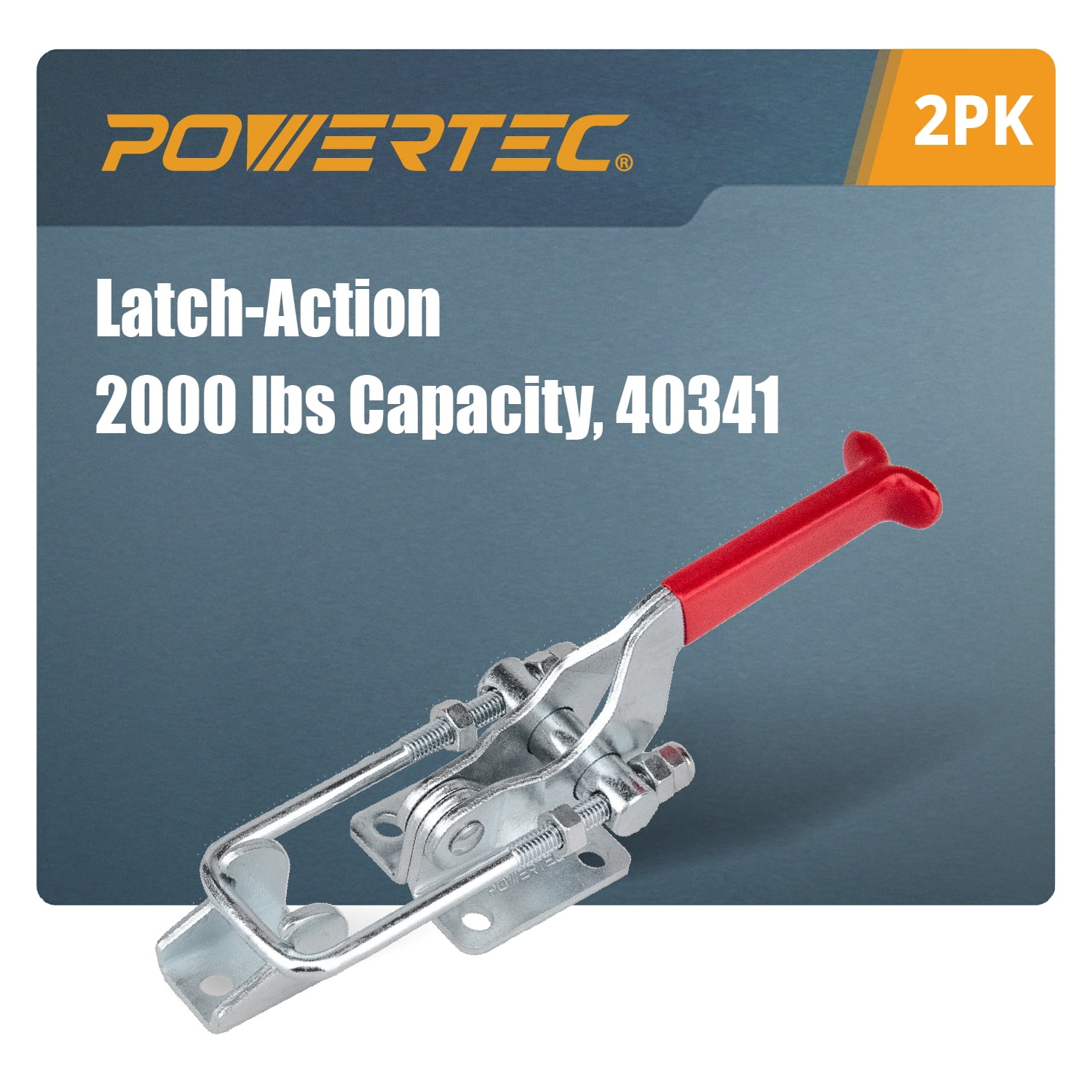 POWERTEC 2PK Toggle Clamp, 2000 lbs Holding Capacity, 40341 Adjustable ...