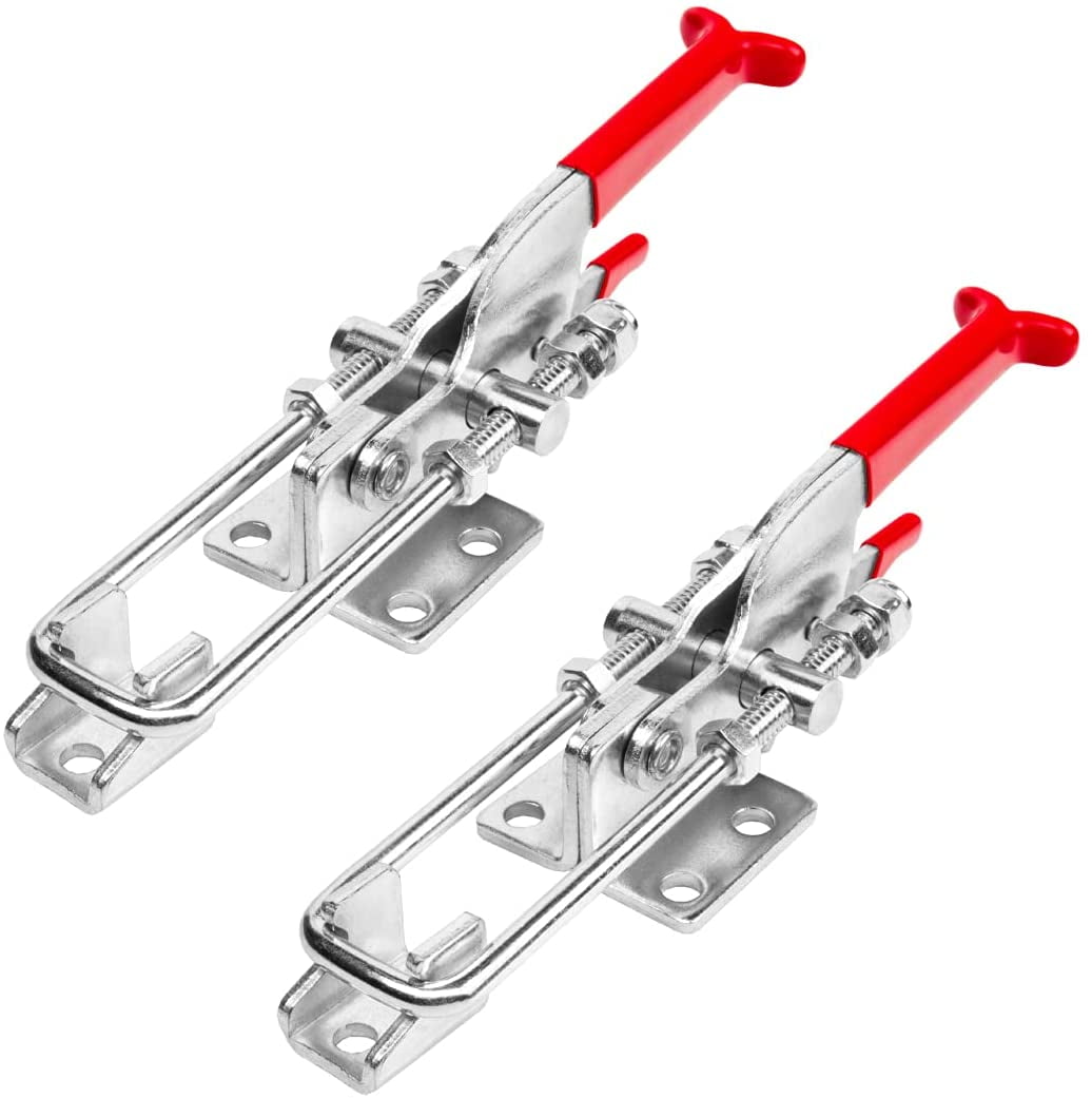 POWERTEC 2PK Toggle Clamp, 700 lbs Capacity, 431 Self-Lock U-Bolt ...