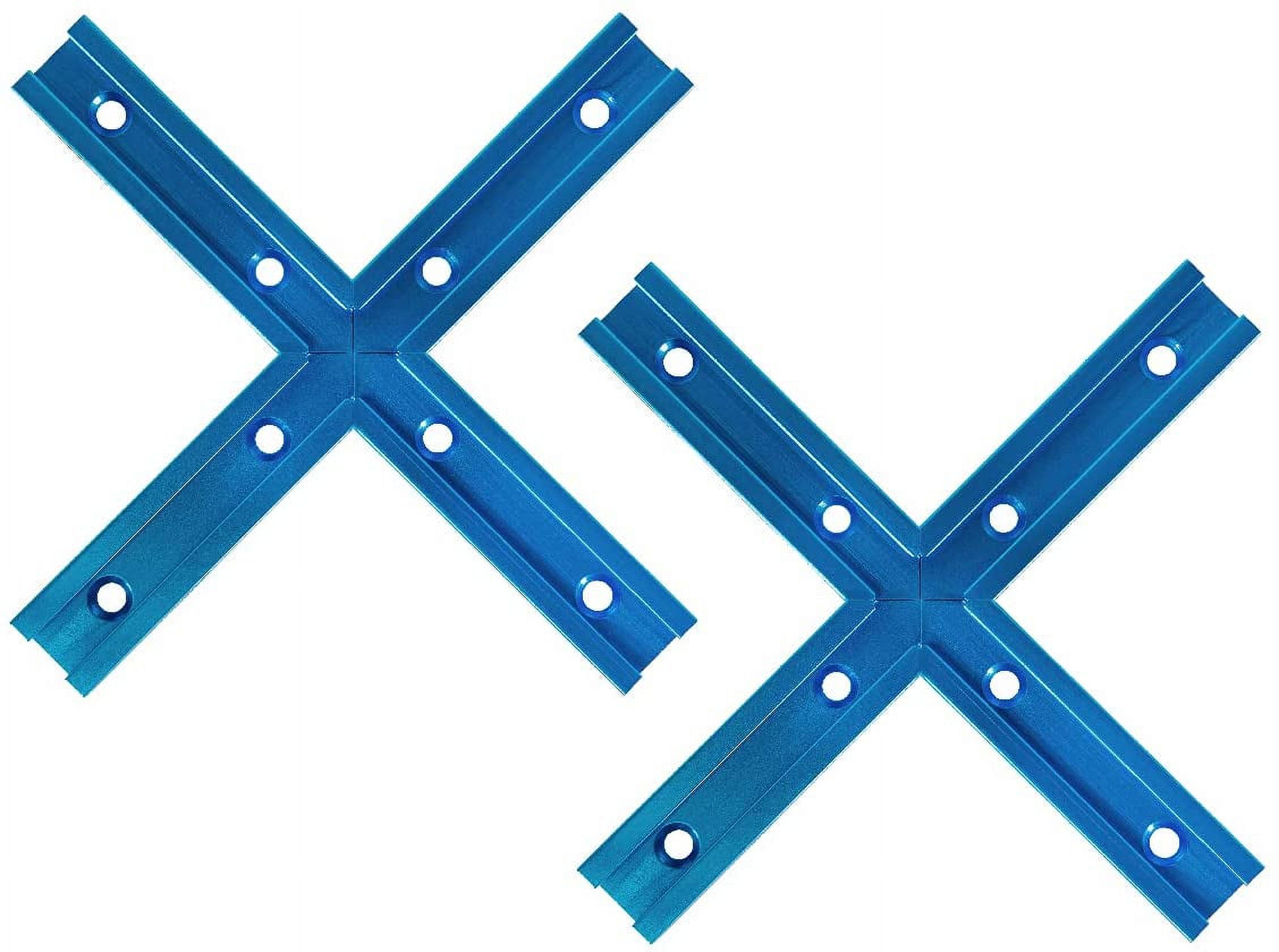 POWERTEC 3" T-Track Intersection Kit with Predrilled Mounting Holes ...