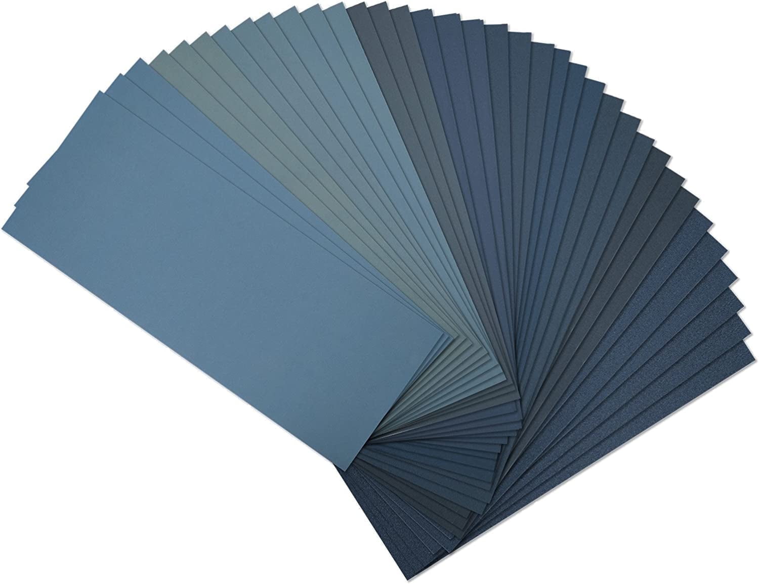 POWERTEC 36PK Wet Dry Sandpaper, 9" x 3.6" Sheets, 180 – 3000 Grit for ...