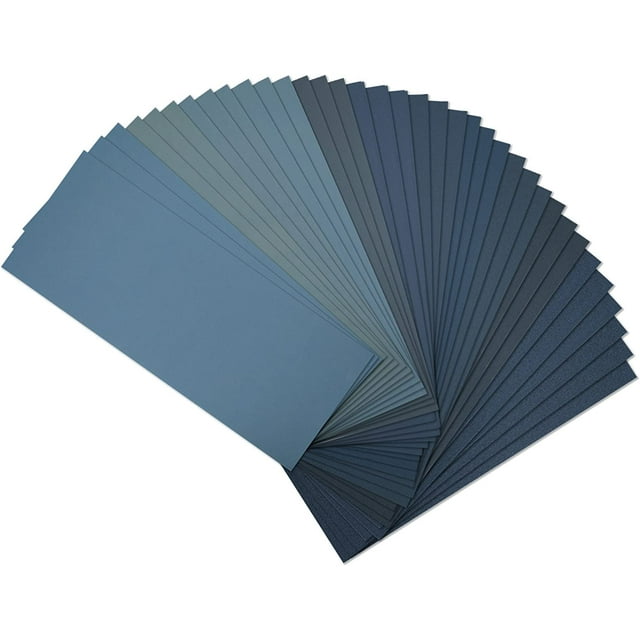 POWERTEC 36PK Wet Dry Sandpaper Assortment | 9" x 3.6" Sheets | 180 ...