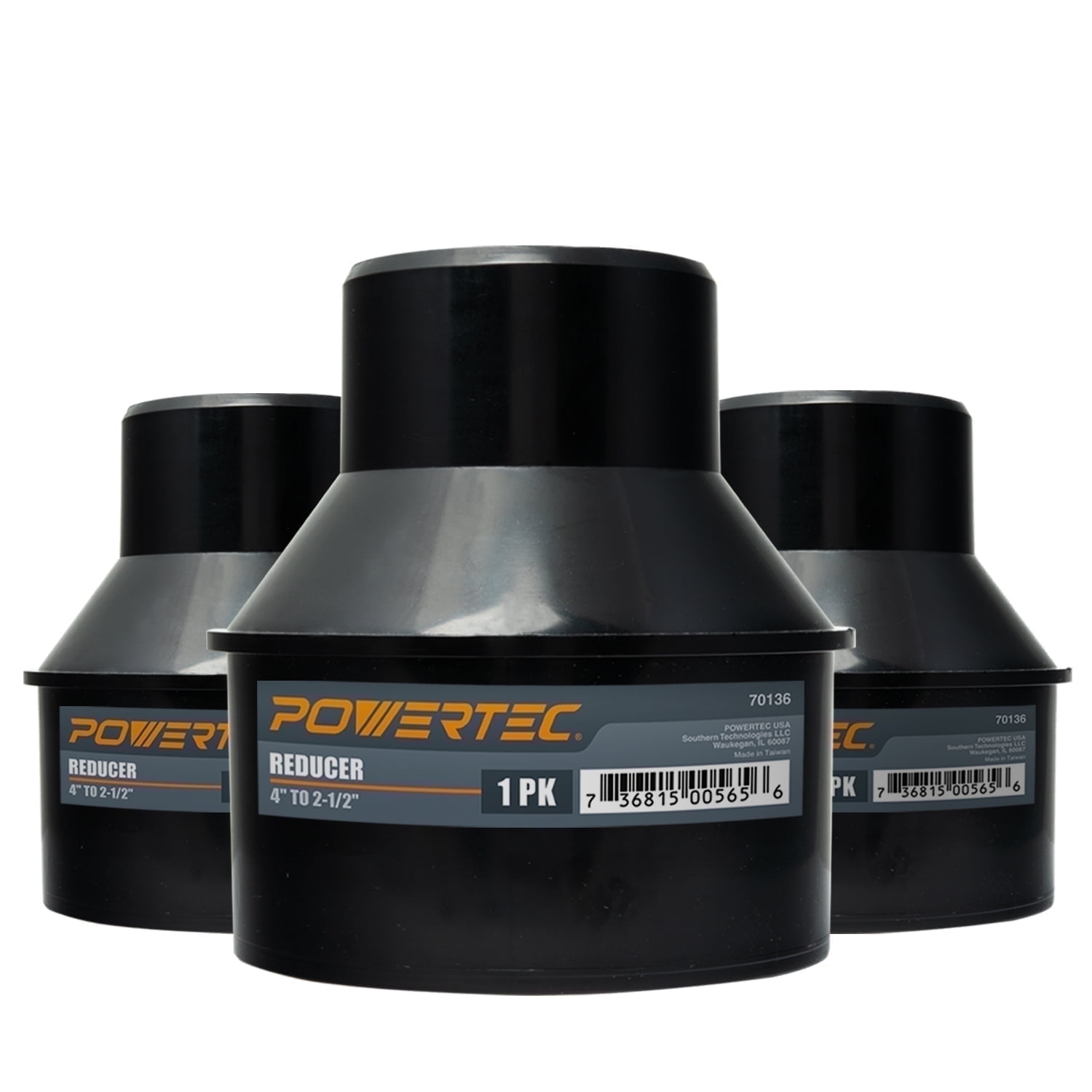 POWERTEC 3PK 4 inch x 2-1/2 inch. Hose Cone Reducer (70136-P3 ...