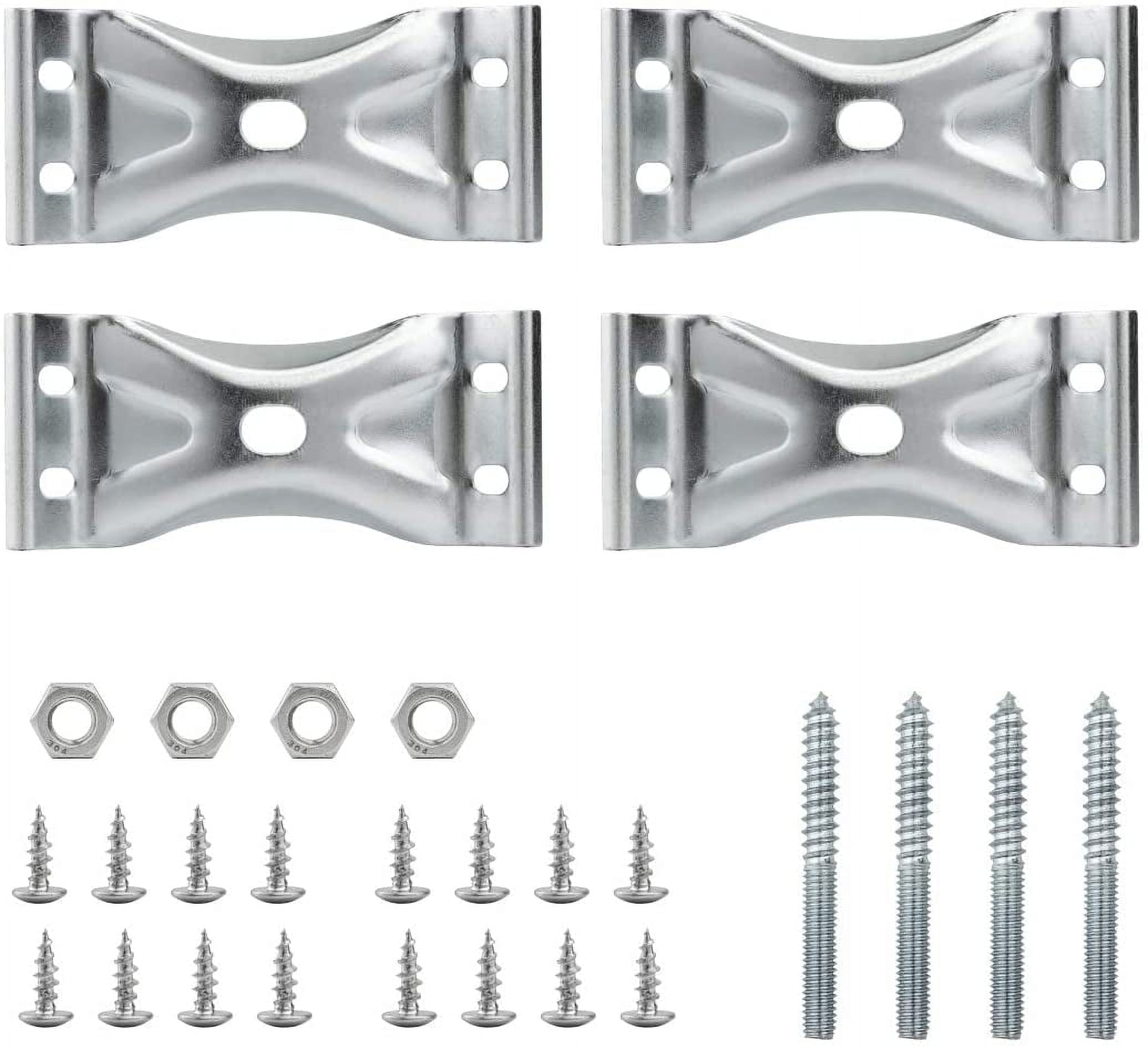 POWERTEC 4 Set Kerf Mount Corner Bracket with Mounting Hardware, Corner ...